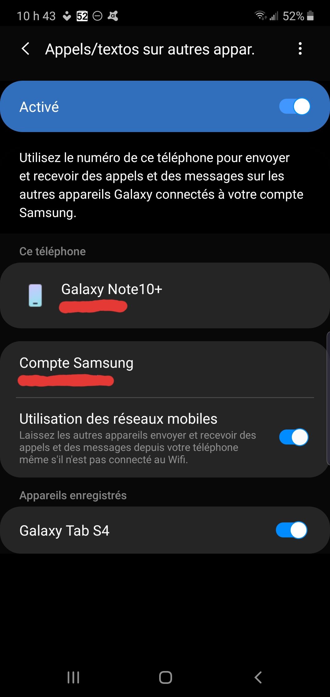 Résolu : Call and message continuity - Samsung Community
