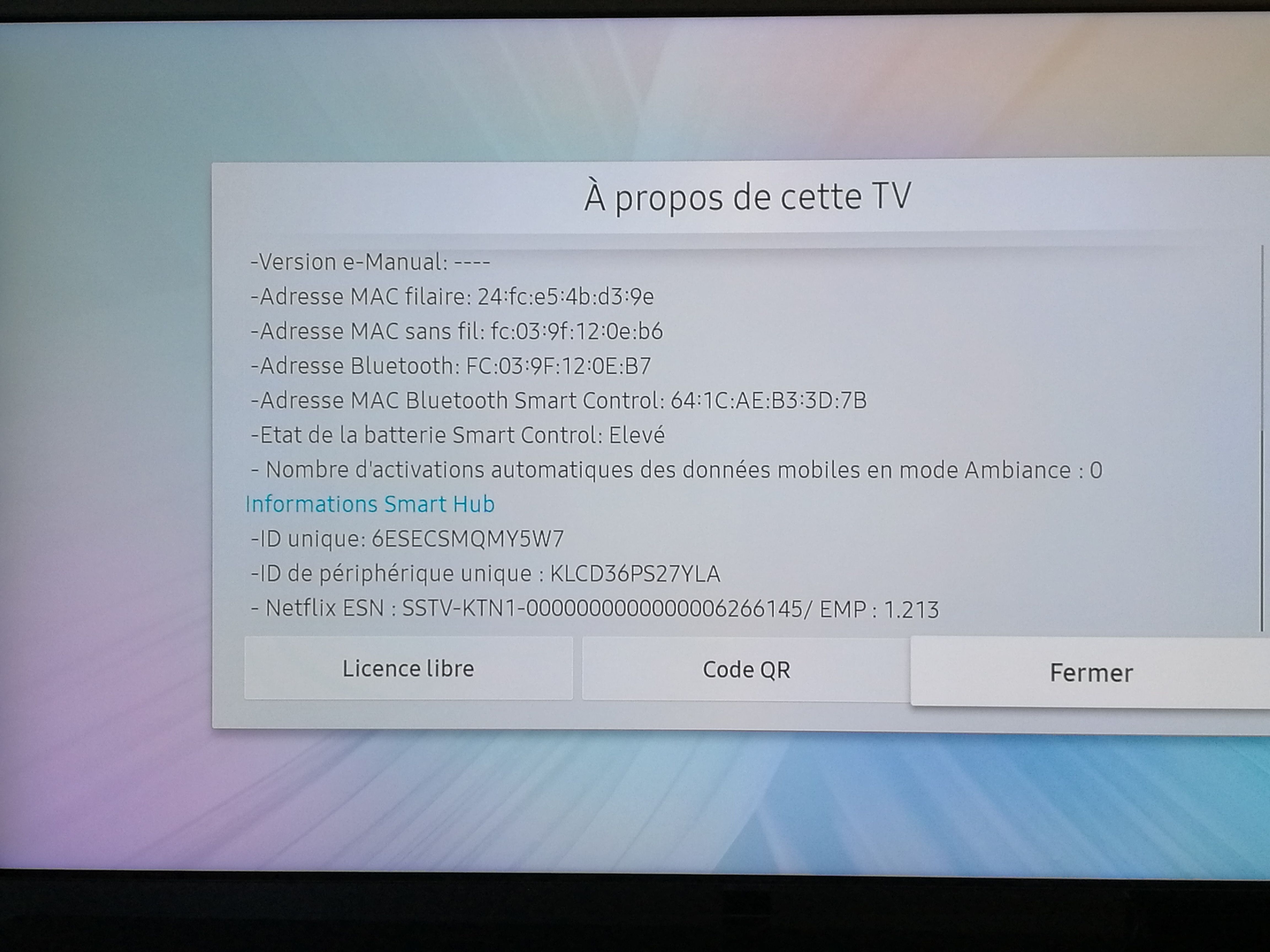 Résolu : Problemes Smart Hub et télécommande QE65Q7F - Samsung Community