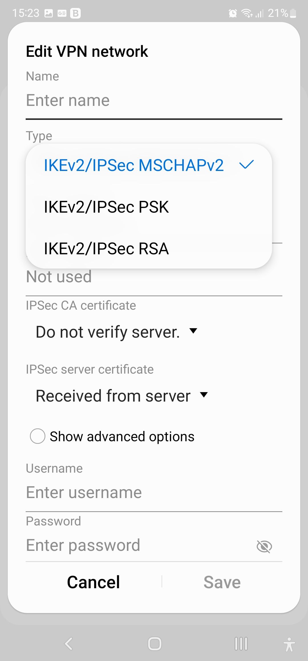 vpn configuration missing s22 ultra compare note 9 - Samsung Community