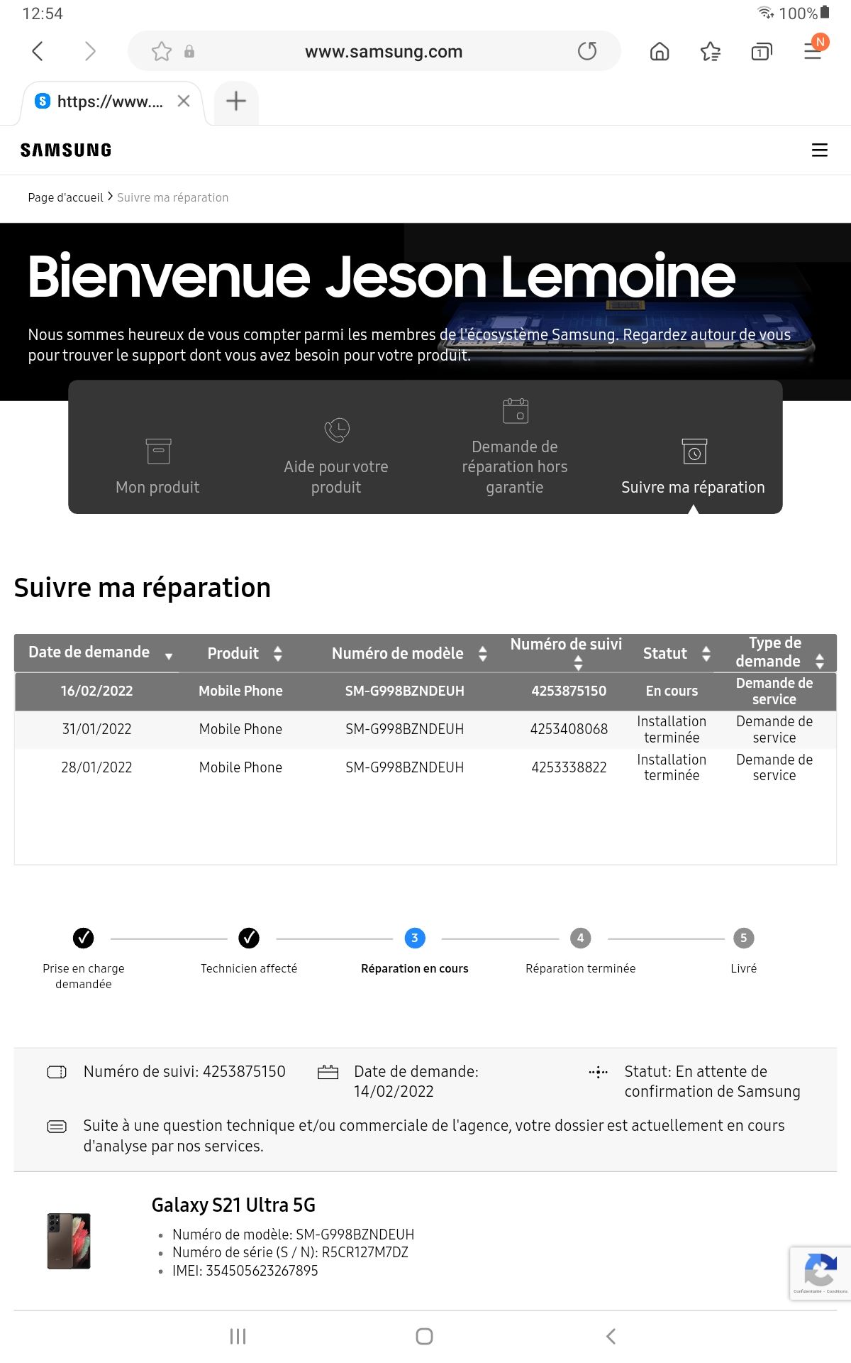 Service client samsung déplorable - Samsung Community