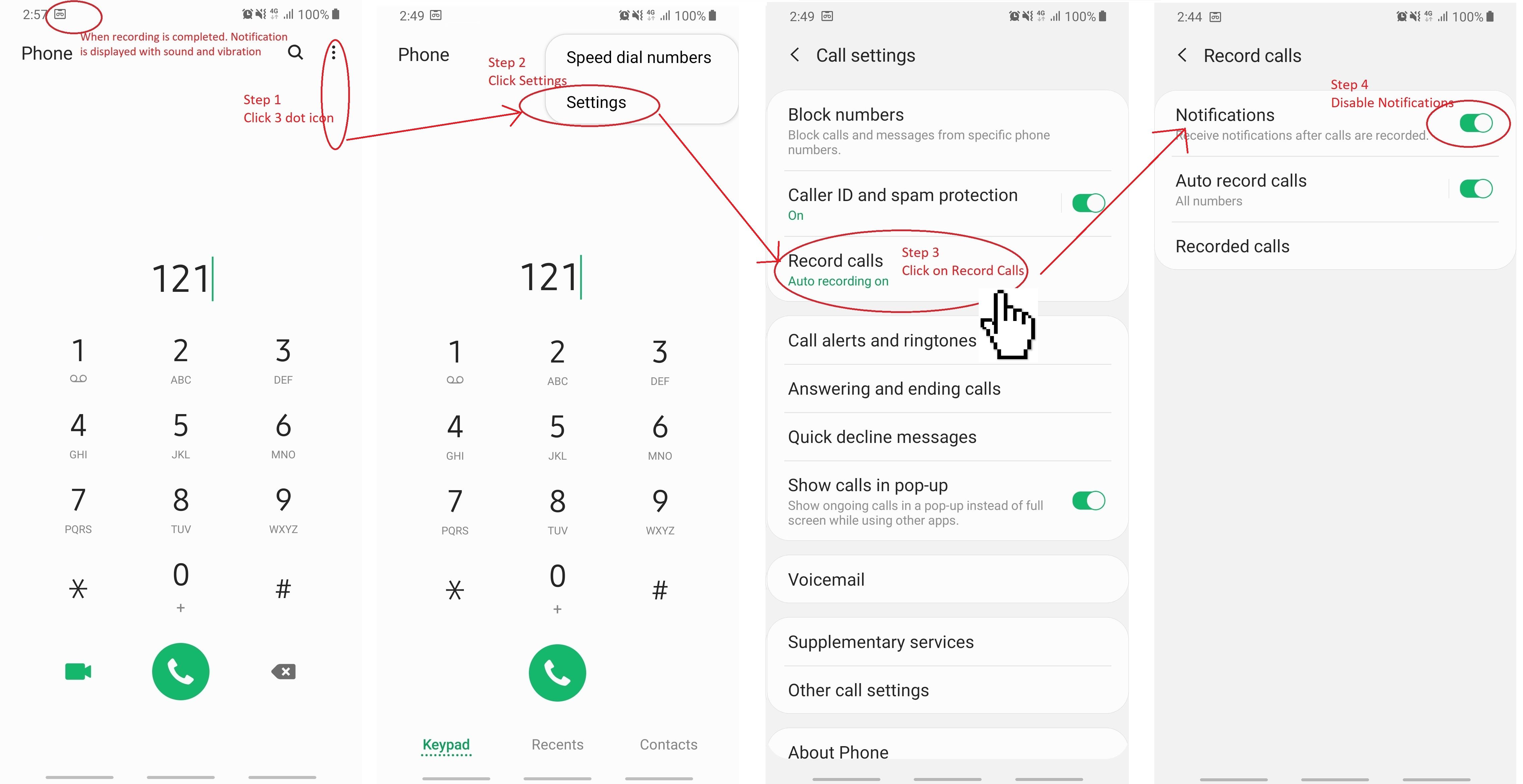 How do I turn off the call-ended notification on Samsung S8+ - Samsung ...