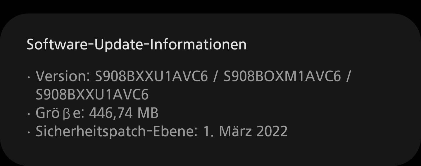 O2 hat es auch Mal geschafft mit dem Update fürs s22 ultra (Branding ...