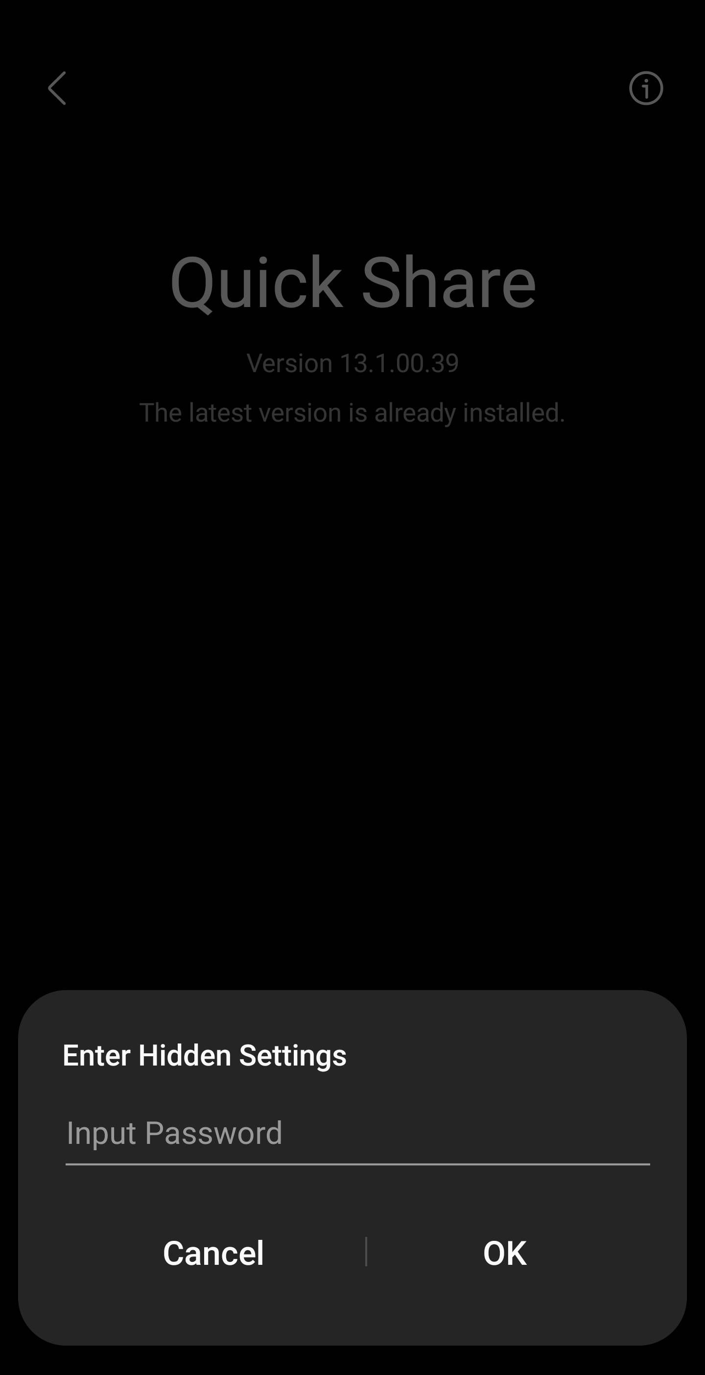 Found hidden settings in Quick Shares - Samsung Community