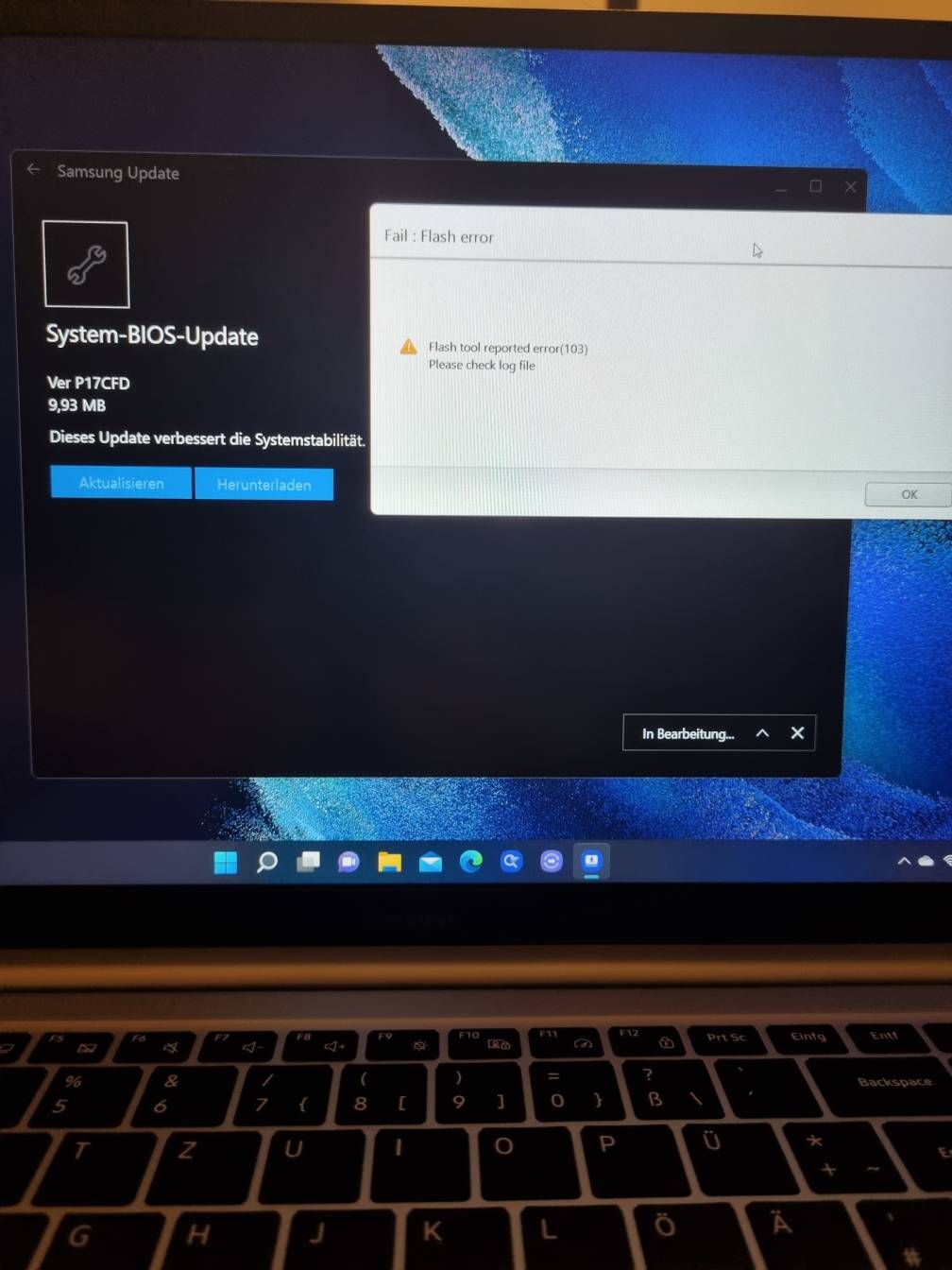 Samsung BIOS Update geht nicht zu aktualisieren. - Samsung Community