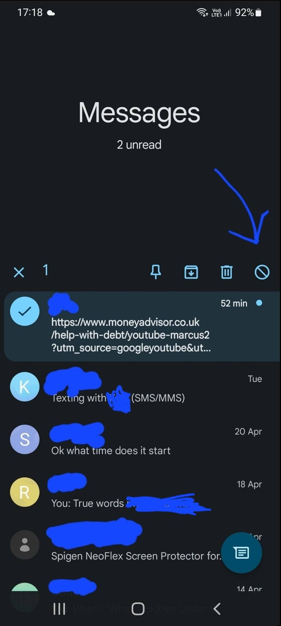 Block spam Messages - Samsung Community