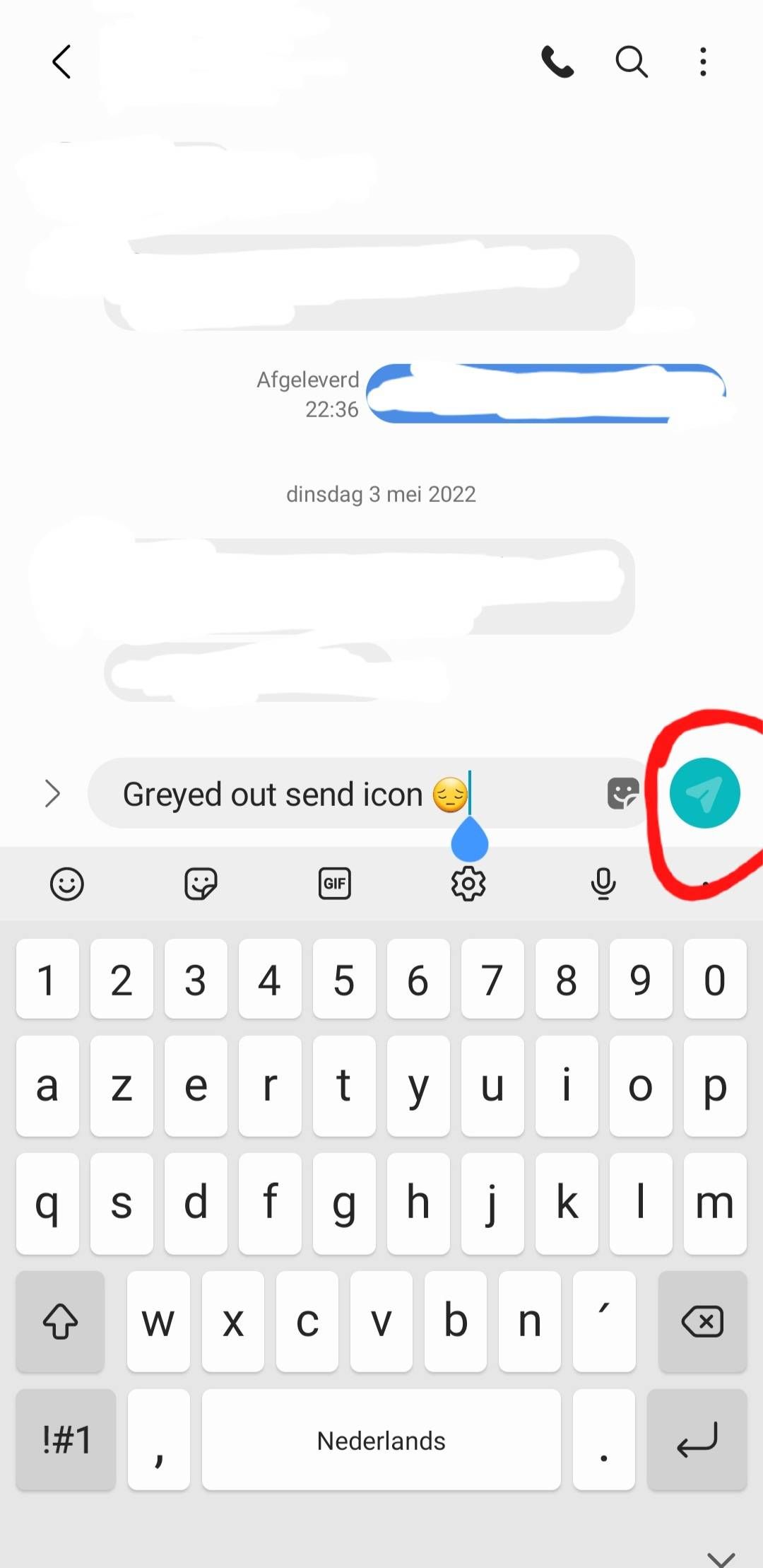 Opgelost: SMS-versturen lukt niet meer... - Samsung Community