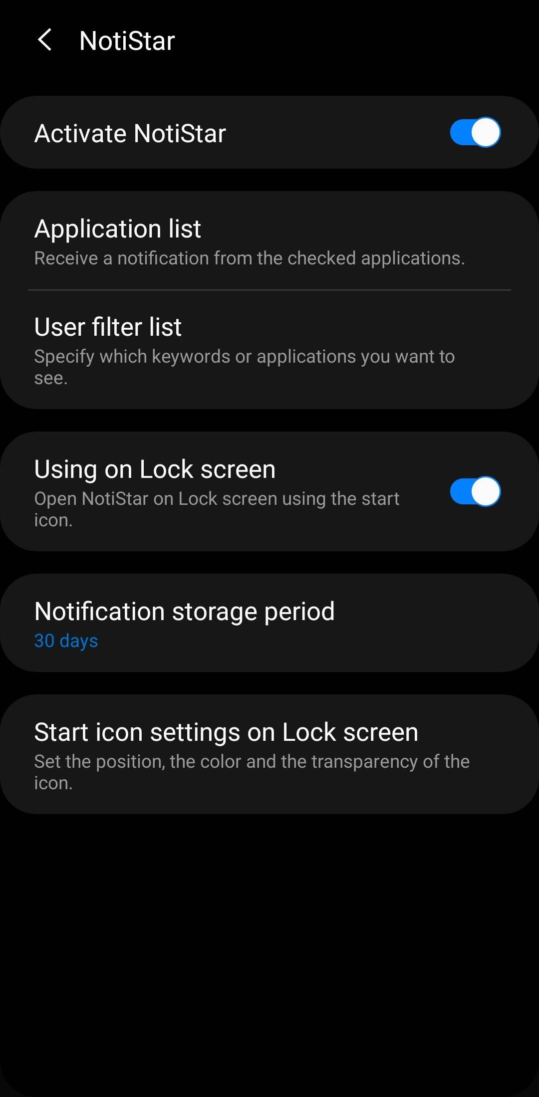Solucionado: Acceso directo a notistar de goodlock - Samsung Community