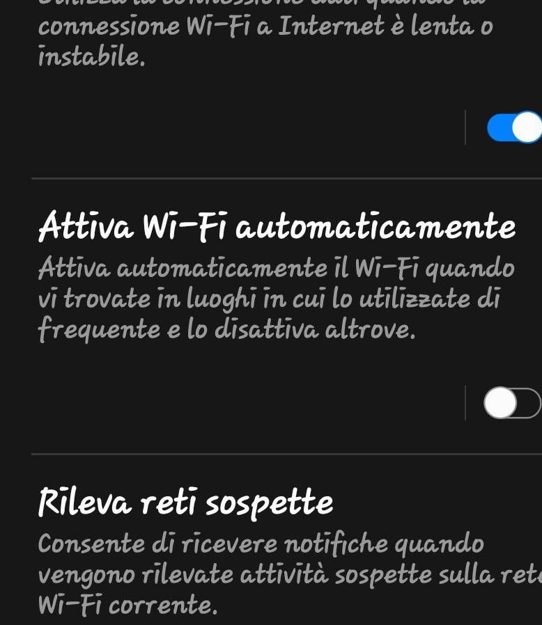 attiva wifi automatico - Pagina 3 - Samsung Community