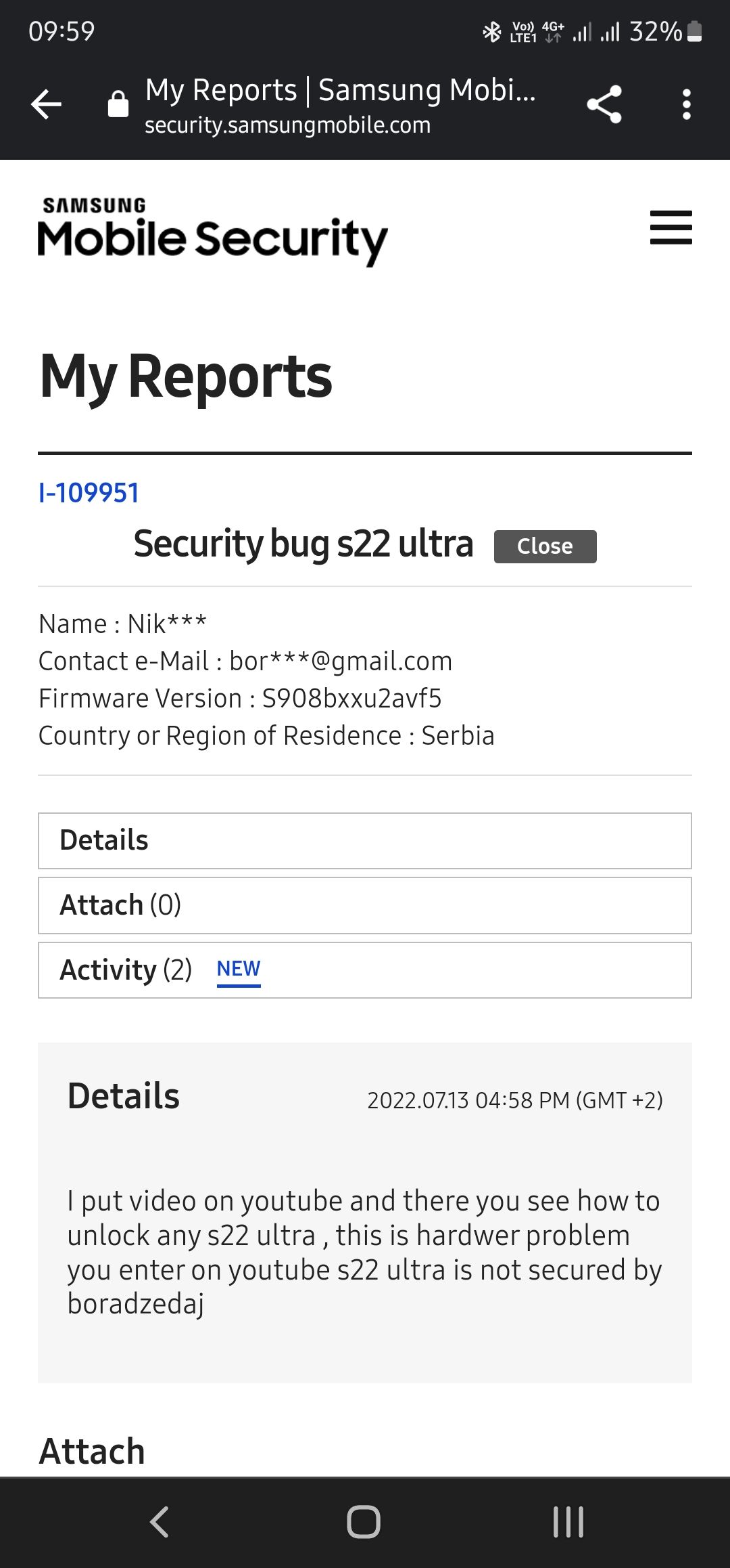 S22 ultra is not secured - Samsung Community