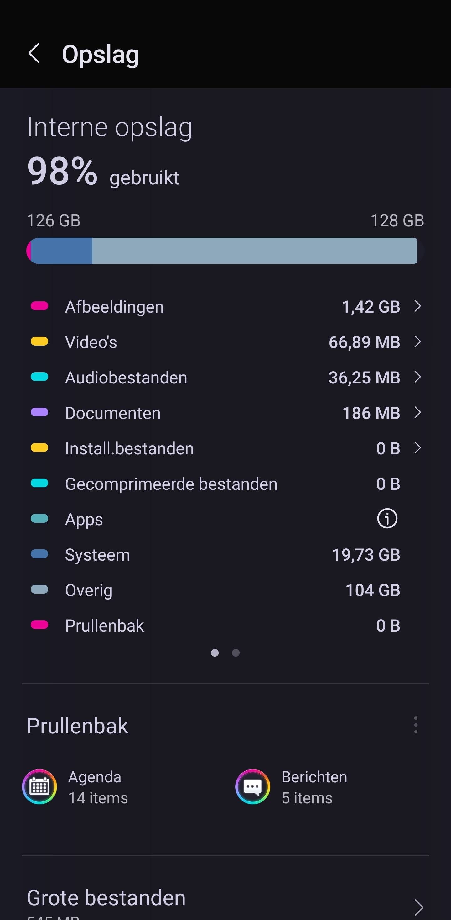 Opgelost: Interne opslag vol - Samsung Community