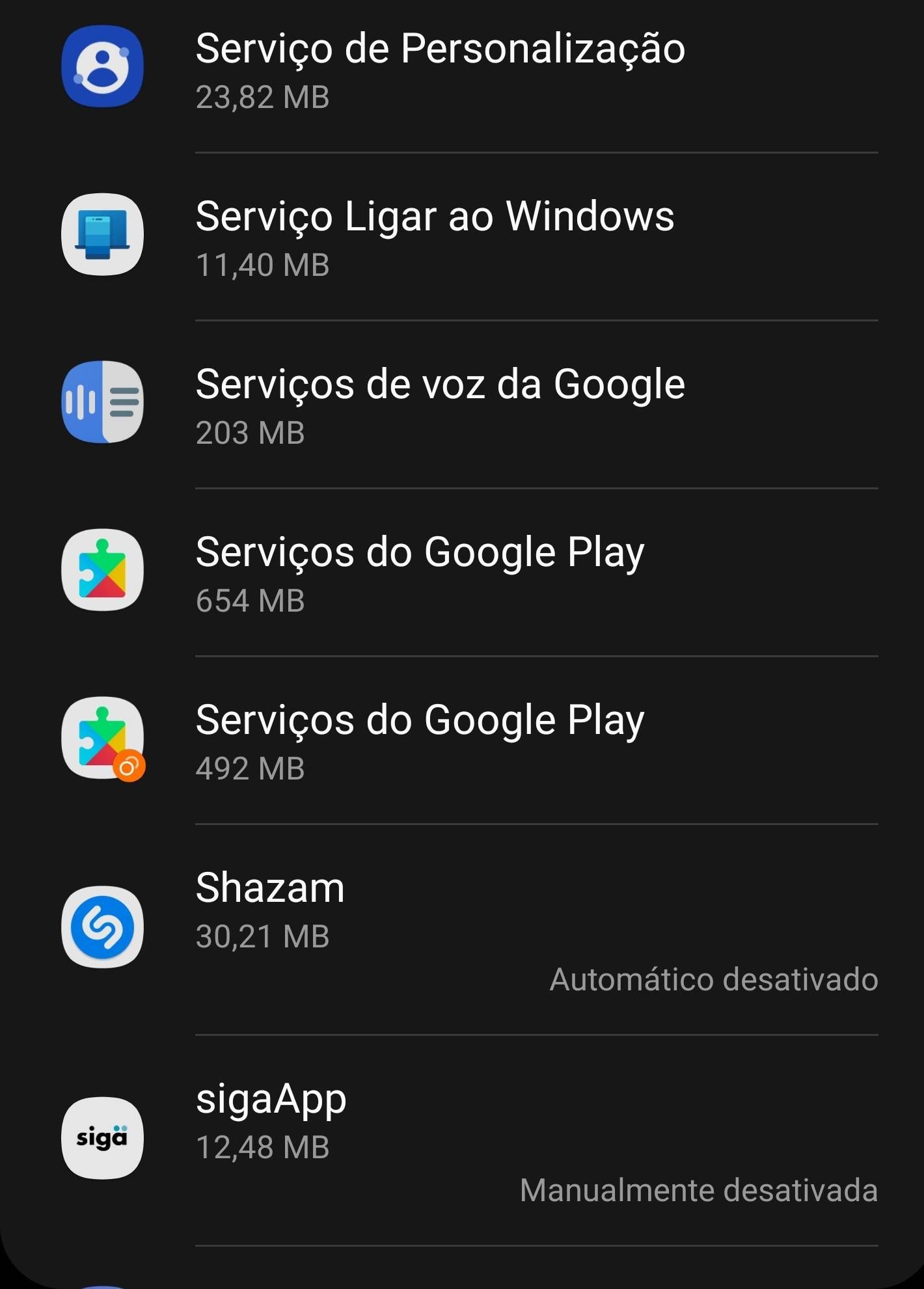 Aplicação como play store repetida no menu definição em aplicações ...