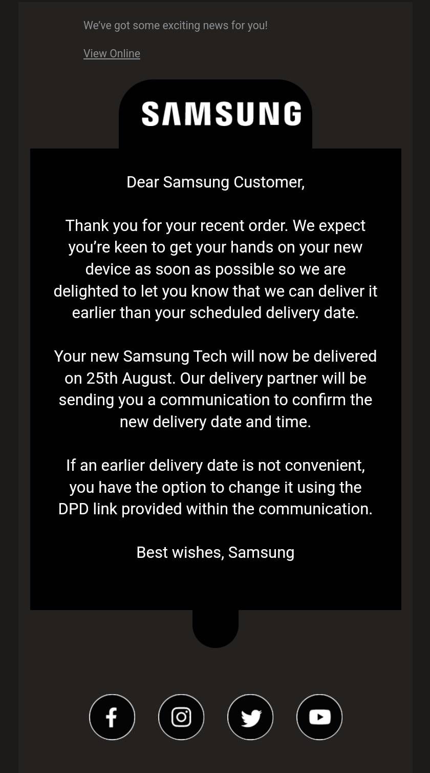 Preparing Dispatch - Samsung Community