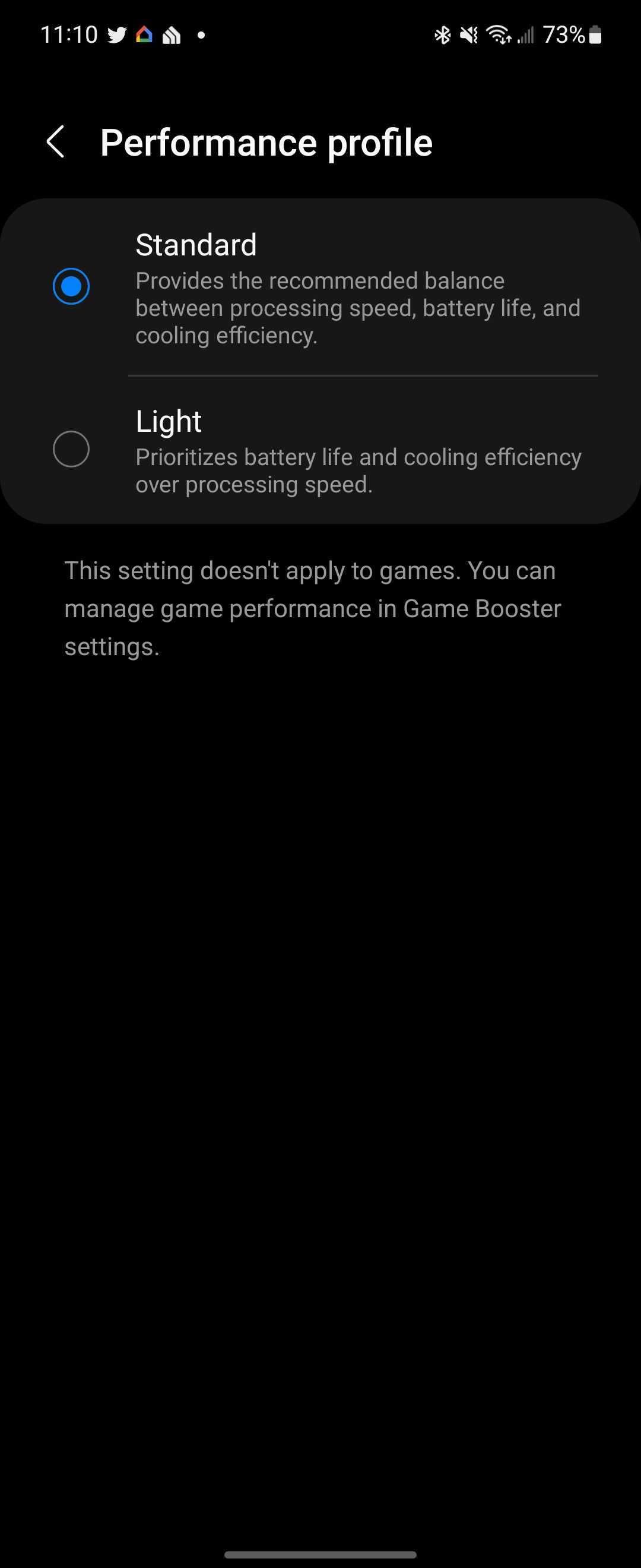 Bring Performance Profile (Standard, Light) to S22 series - Samsung ...
