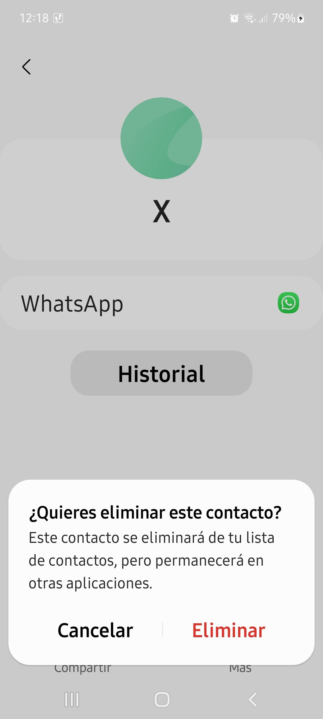 Solucionado: Borrar contacto en WhatsApp - Samsung Community