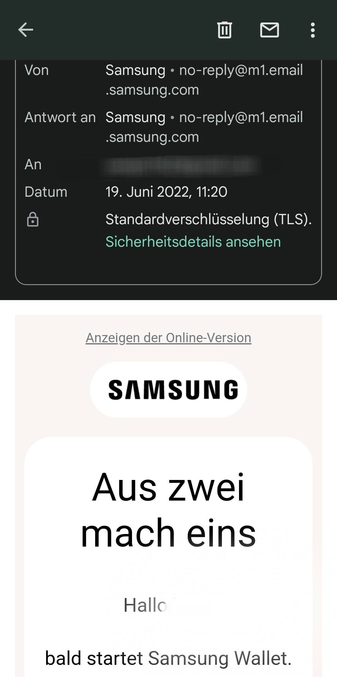 Samsung Email fake oder echt?????? - Samsung Community