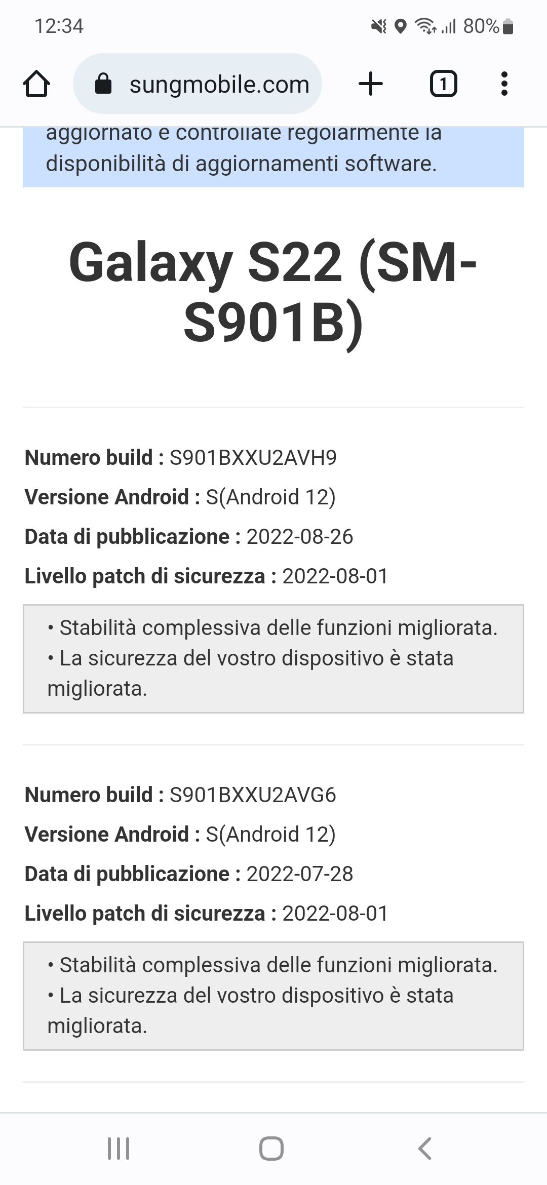 Aggiornamento Galaxy S22 base patch settembre 2022 - Samsung Community