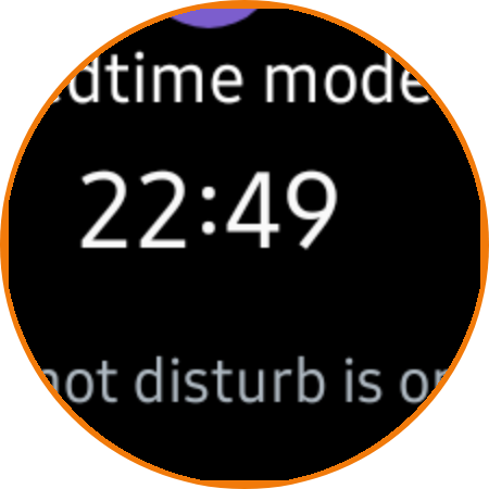 Size of display in goodnight mode - Samsung Community