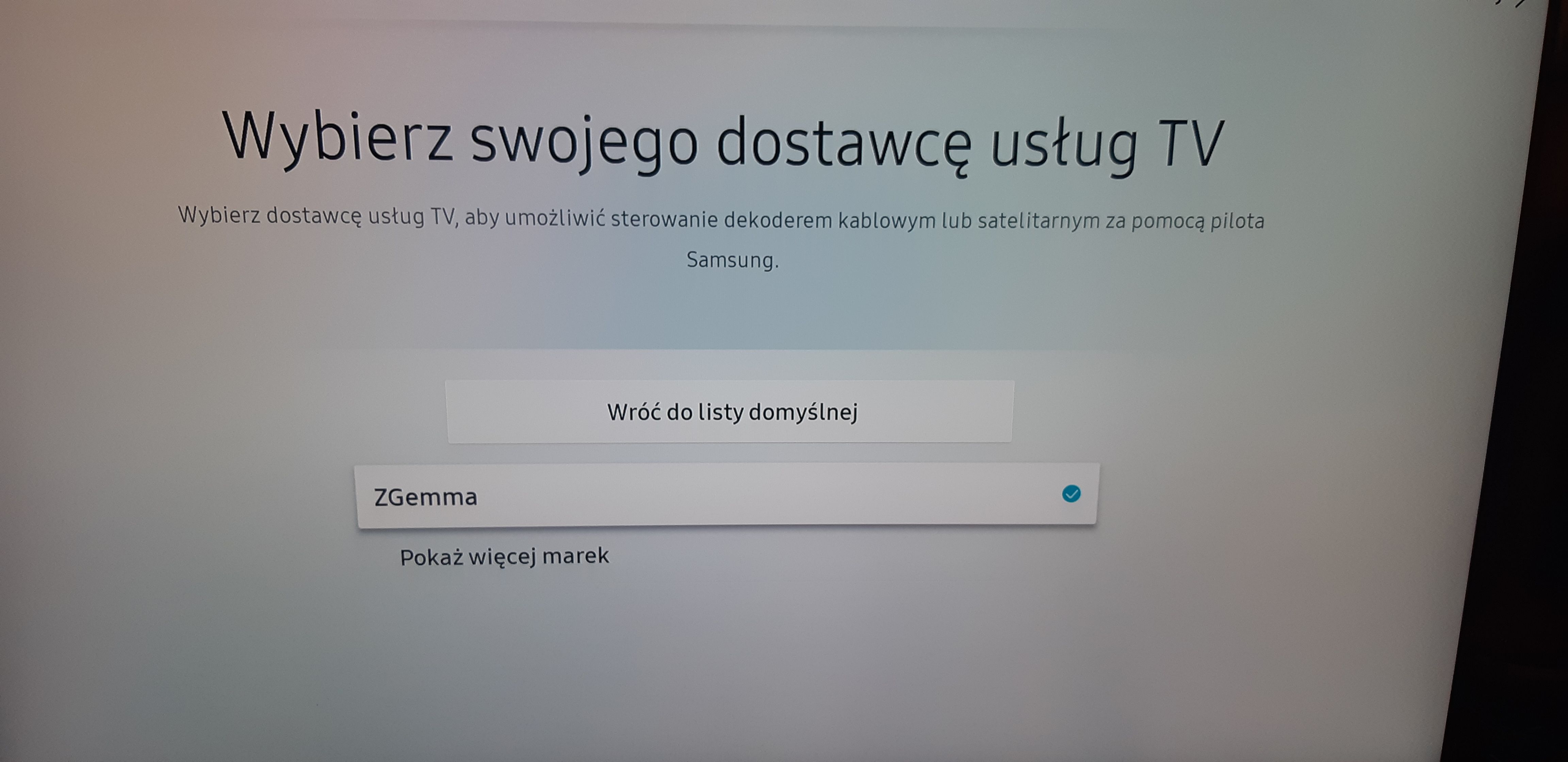 Sparowanie zgemma h9s z qe65q60ra (pilot uniwersalny) - Samsung Community
