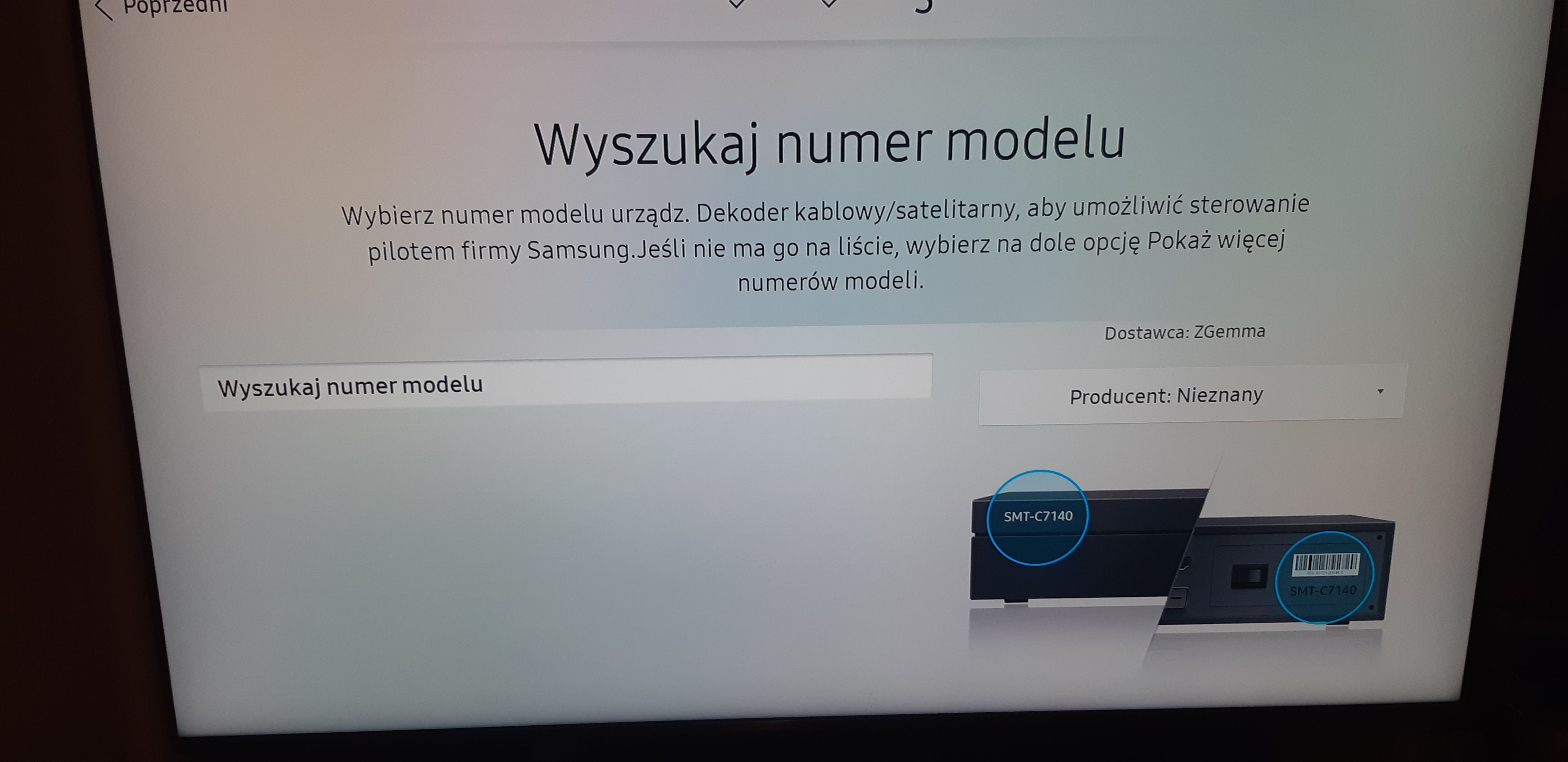 Sparowanie zgemma h9s z qe65q60ra (pilot uniwersalny) - Samsung Community