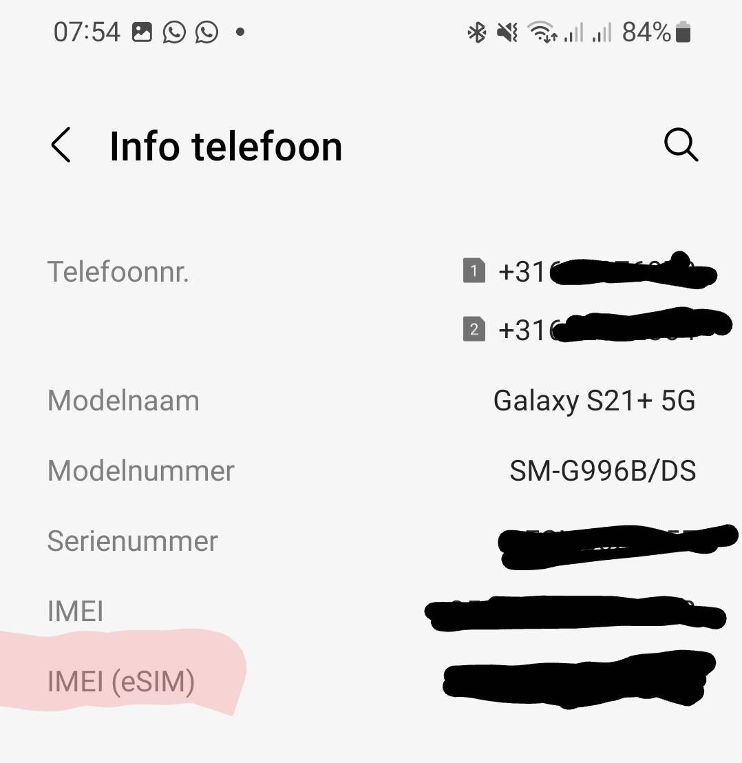 Opgelost: eSIM in S21 FE - Samsung Community