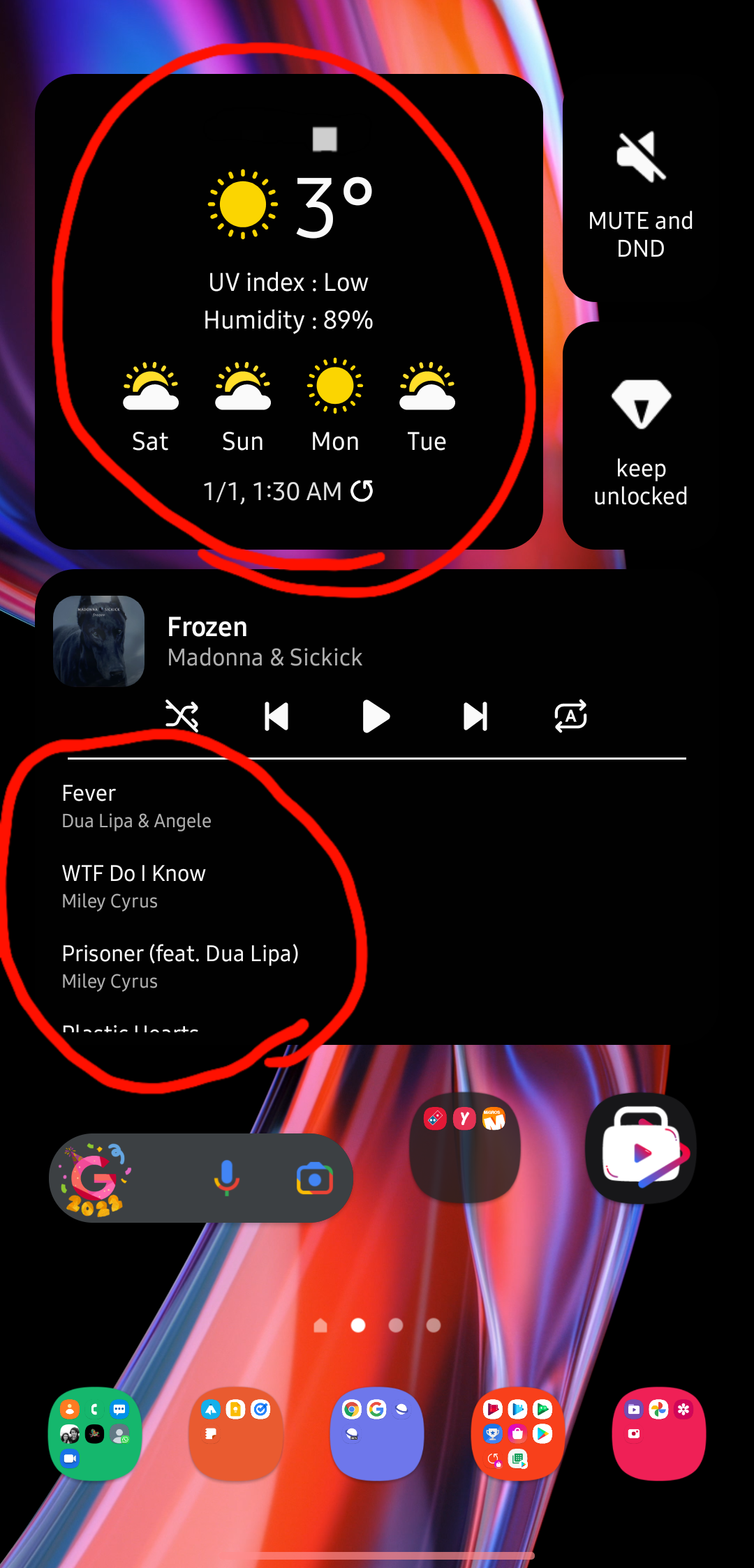 suggestion for rotating widget and icons in the same place when phone ...
