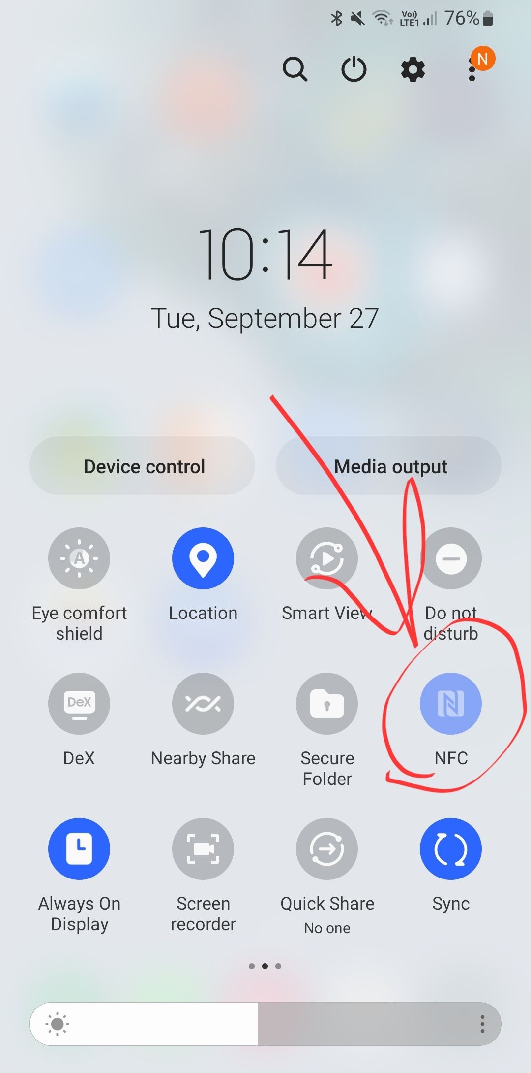 S20 NFC greyed out, displyed as light blue but not working - Samsung ...