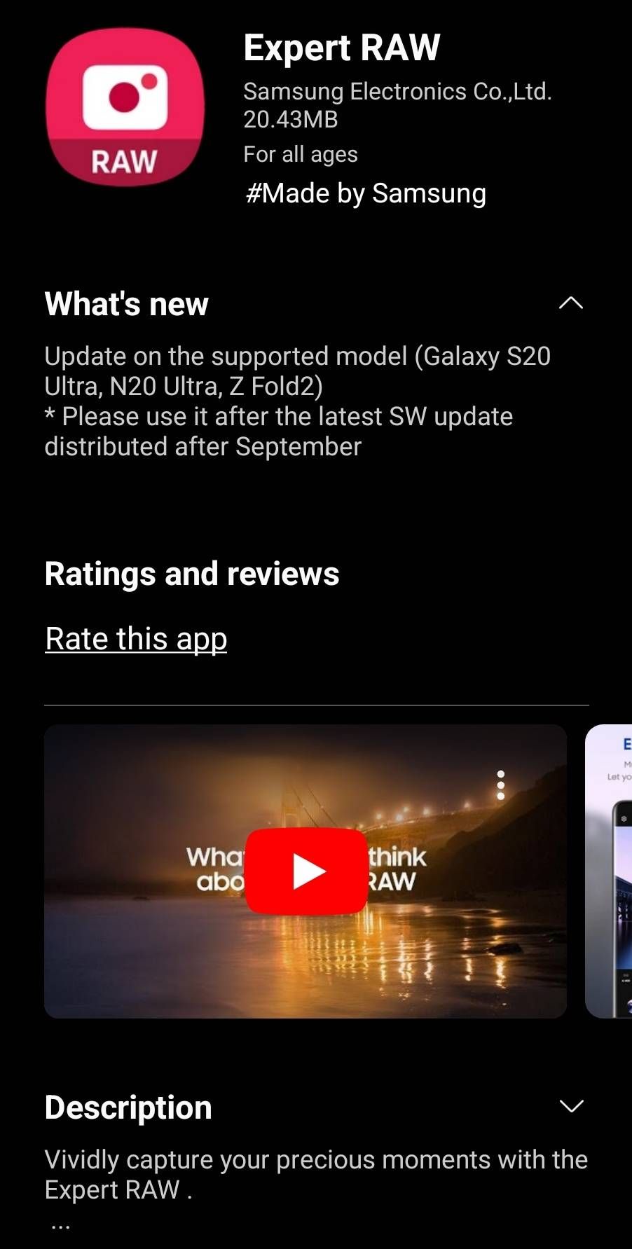 Expert RAW Available on More Devices - Samsung Community