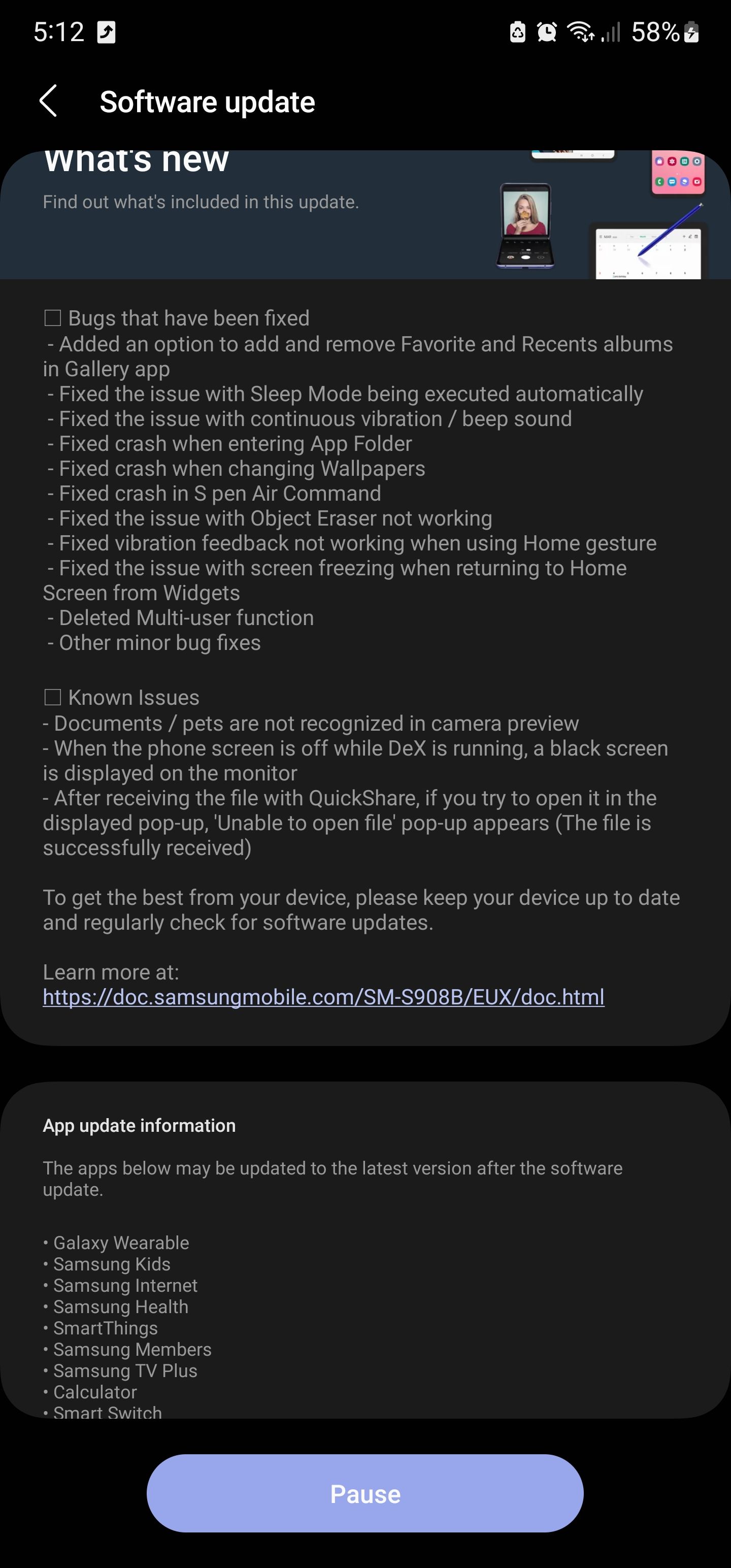 s22 ultra software update - Samsung Community