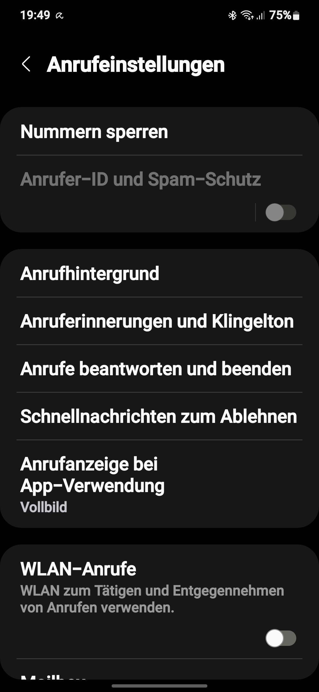 S22 Anrufer -ID und spam Schutz - Samsung Community