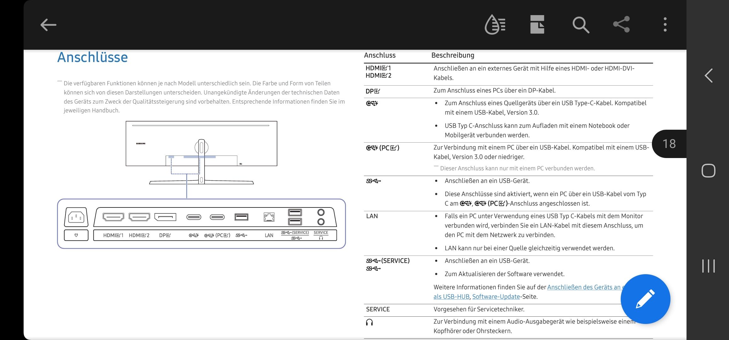 Wie viele USB-C Anschlüsse hat der S49A950U Monitor – Seite 2 - Samsung ...