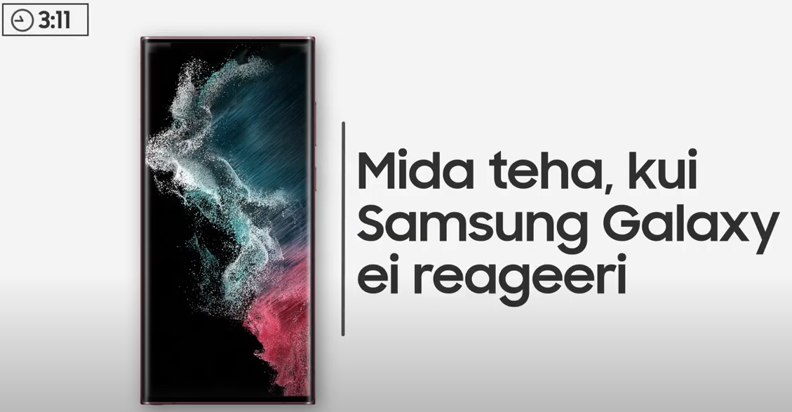 Mida teha kui su Samsung Galaxy nutitelefon ei reageeri?
