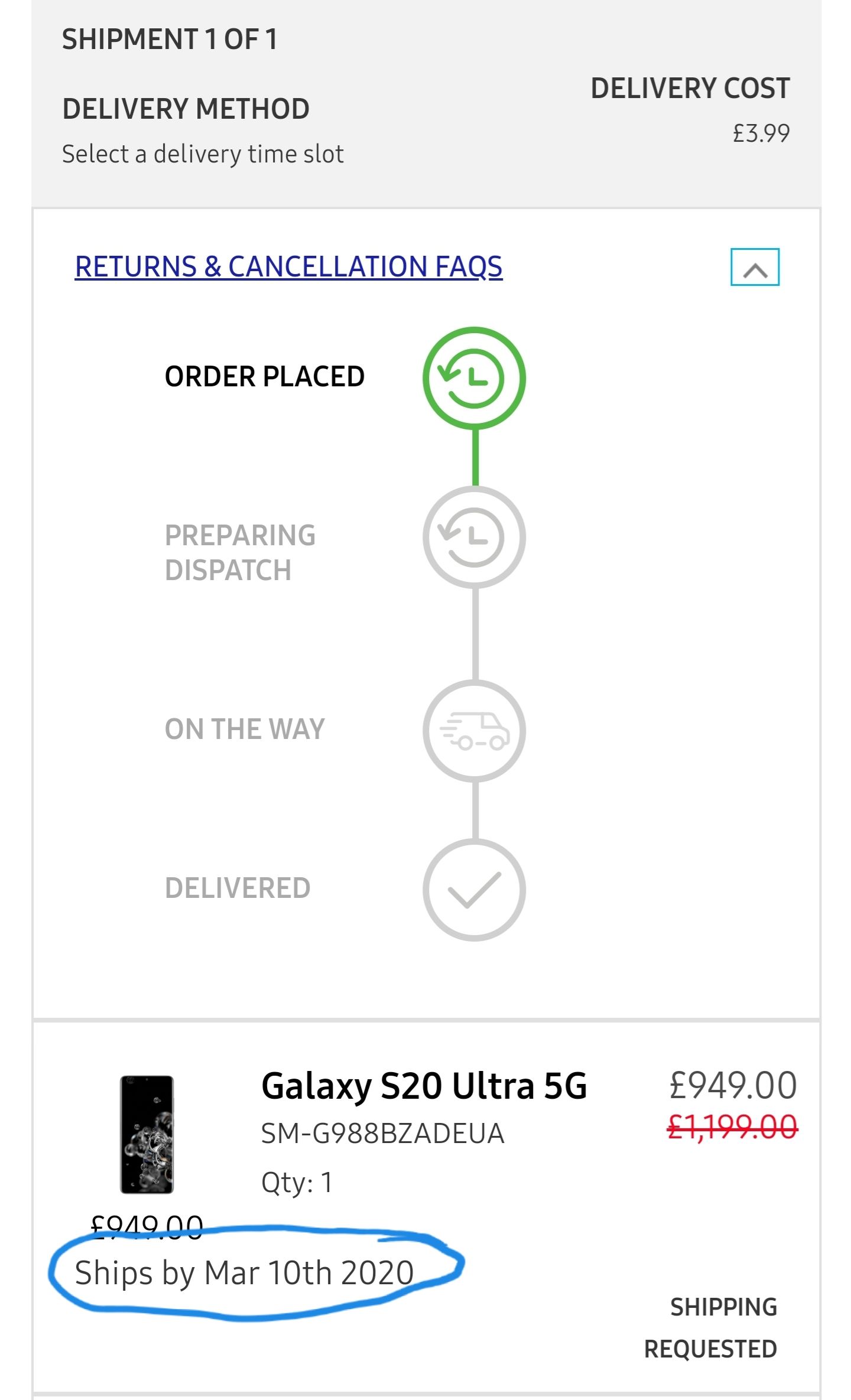 Delivery date??? - Page 50 - Samsung Community