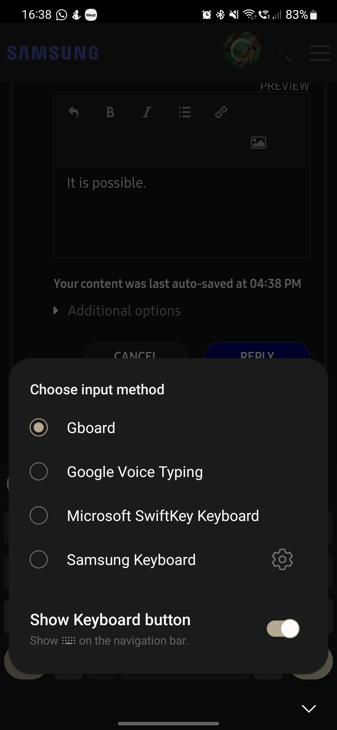 Writing the ≥ symbol using Samsung email keyboard - Page 2 - Samsung ...