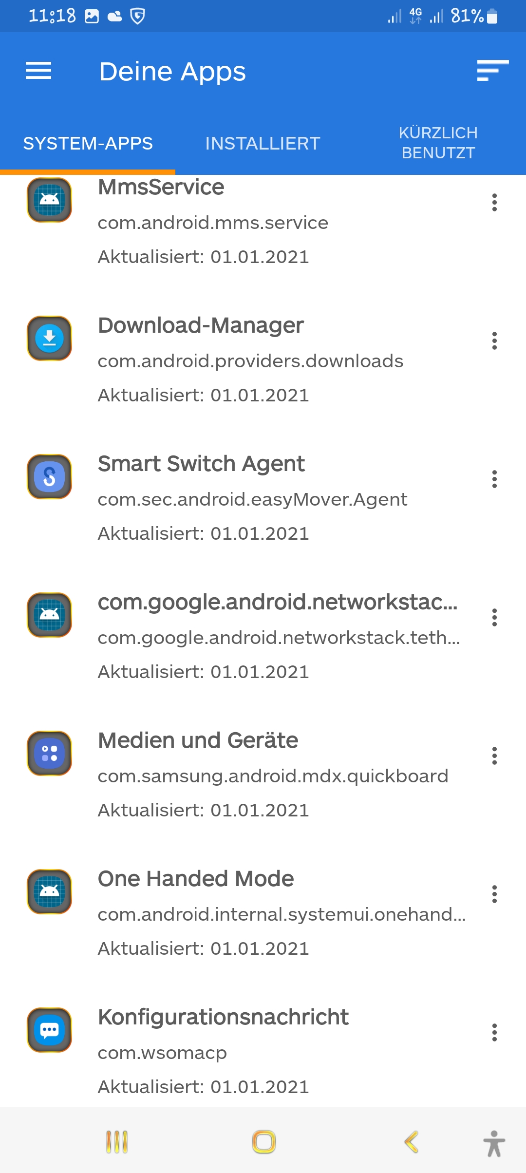 System App von Samsung A13 sind nicht Aktuell. - Samsung Community