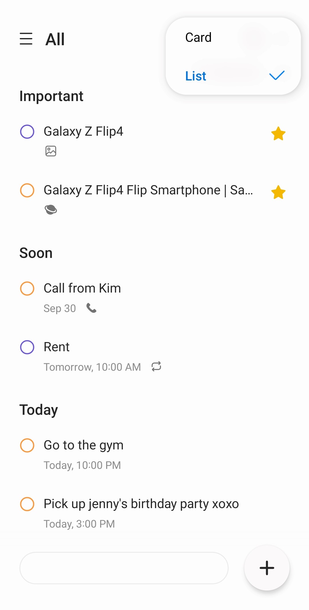 Samsung Reminder: What’s new in One UI 5? Part 2: The List Screen