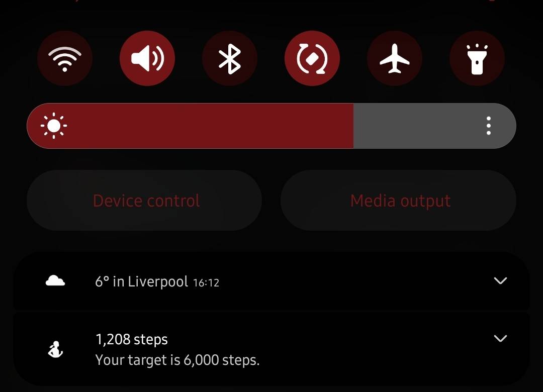 Changing colour of notification icons in notification area - Samsung ...