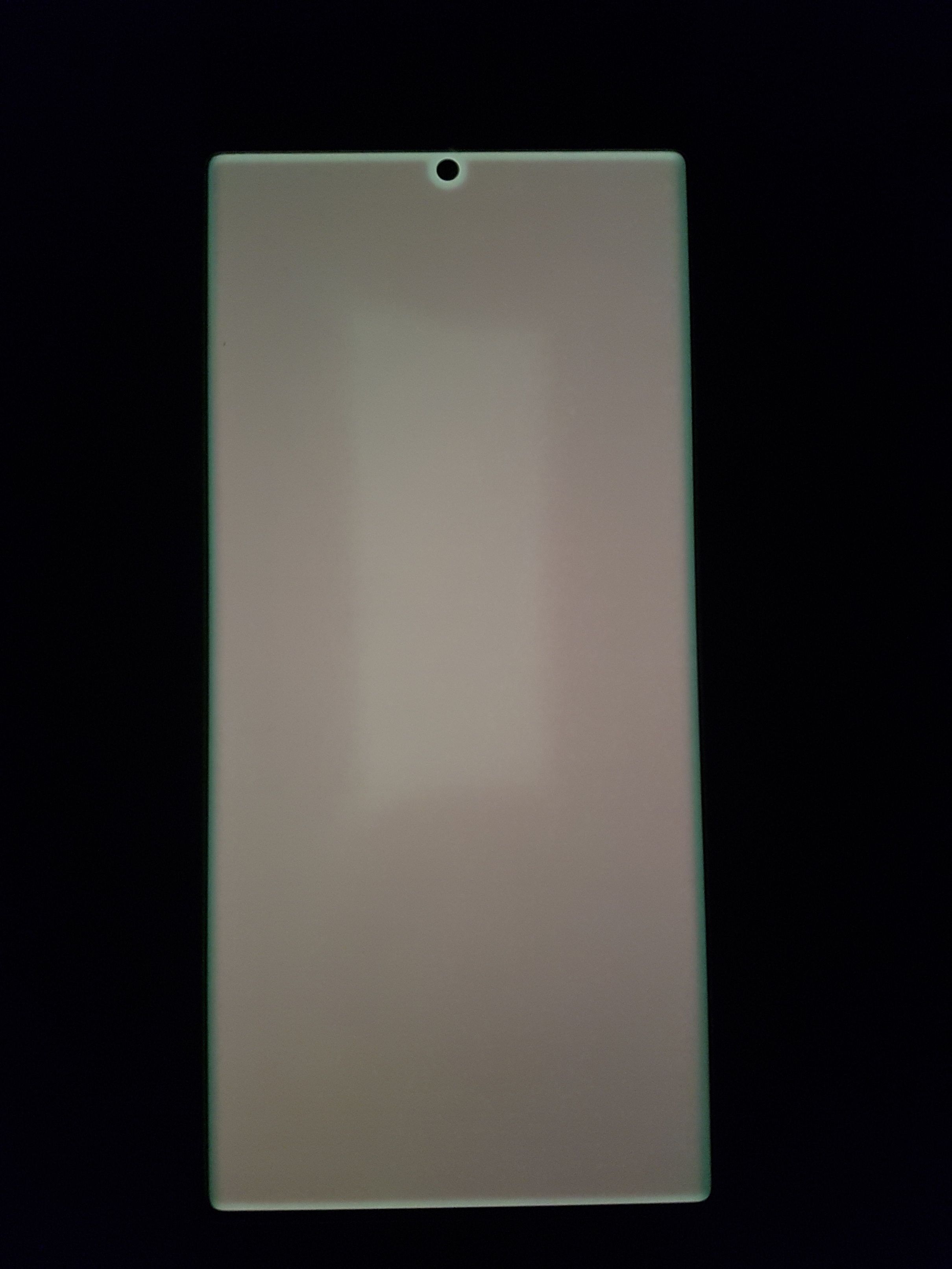Screen Burn around the front camera and on the edges of the screen on ...