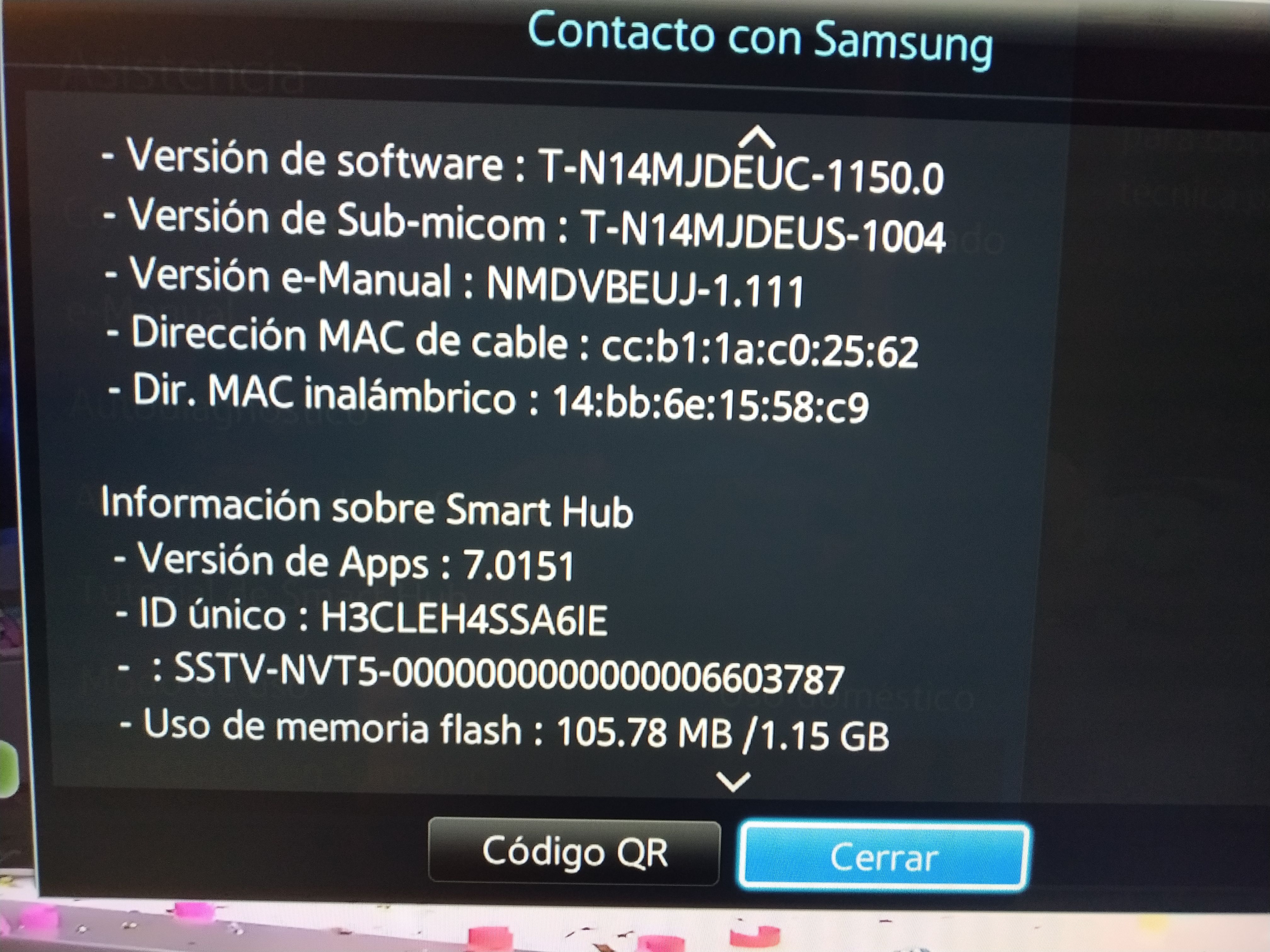 Solucionado: [Smart TV] Error 800 - Samsung Community