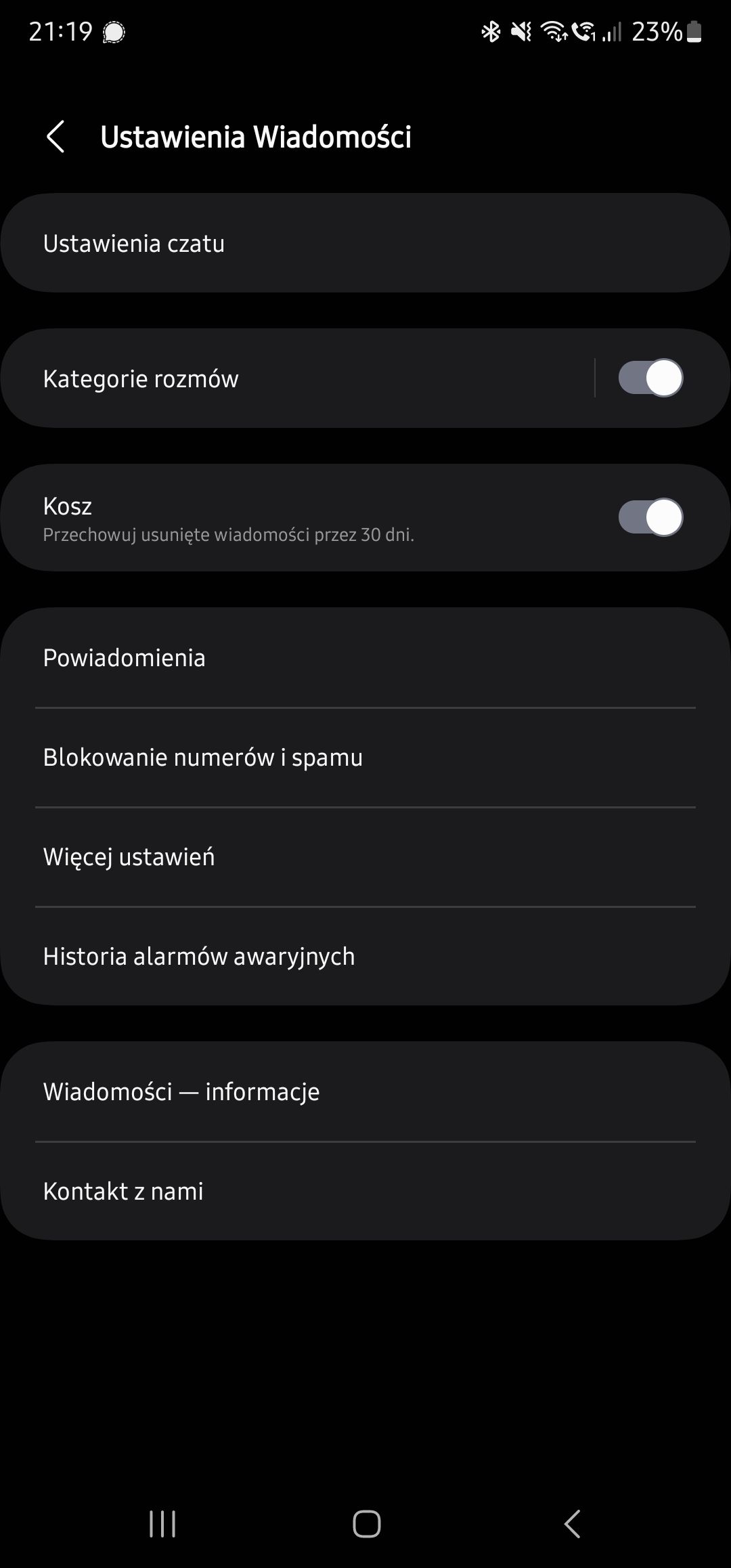 Podczas pisania długich Smsów mogę tylko napisać trzy nie przechodzą a ...