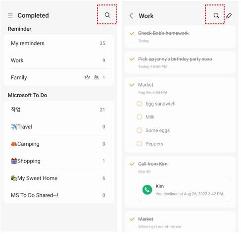 Samsung Reminder: What’s new in One UI 5? Part 1: Completed Reminders