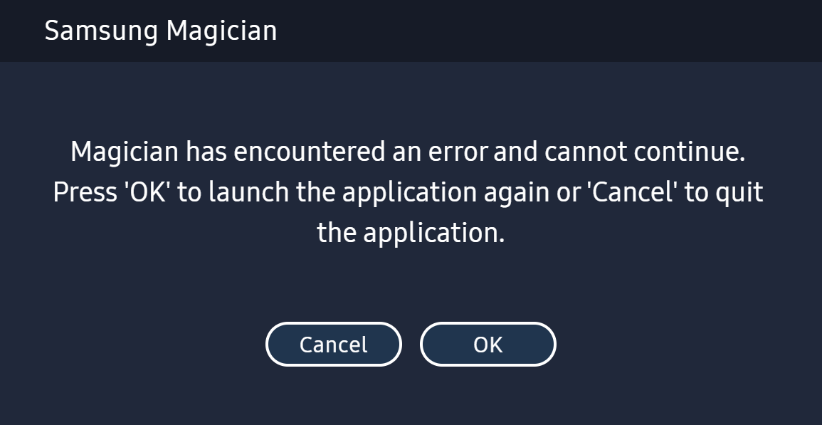 Magician 7.2.0.930 and SSD 990 PRO 2TB - not working on Win11 Pro ...