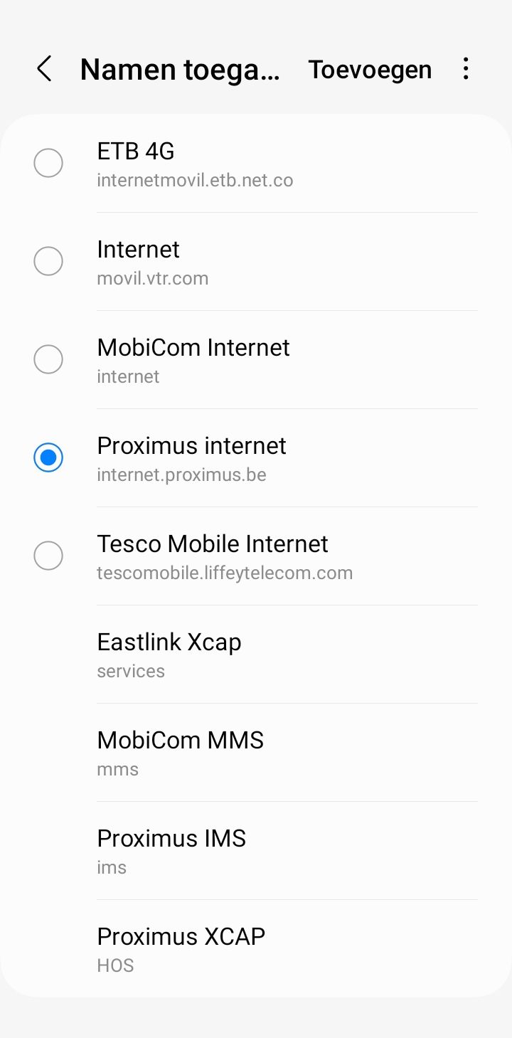 Opgelost: Geen mobiele data - Samsung Community