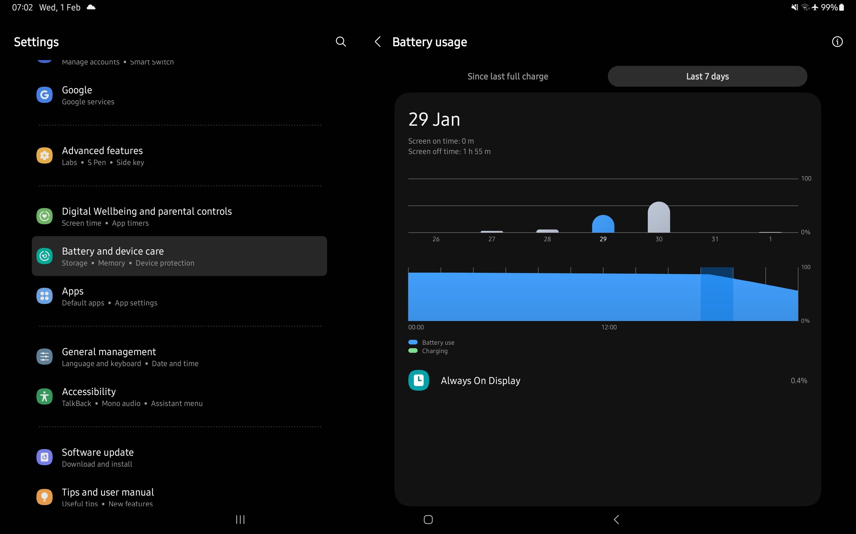 Always on display tab s8 ultra - Samsung Community
