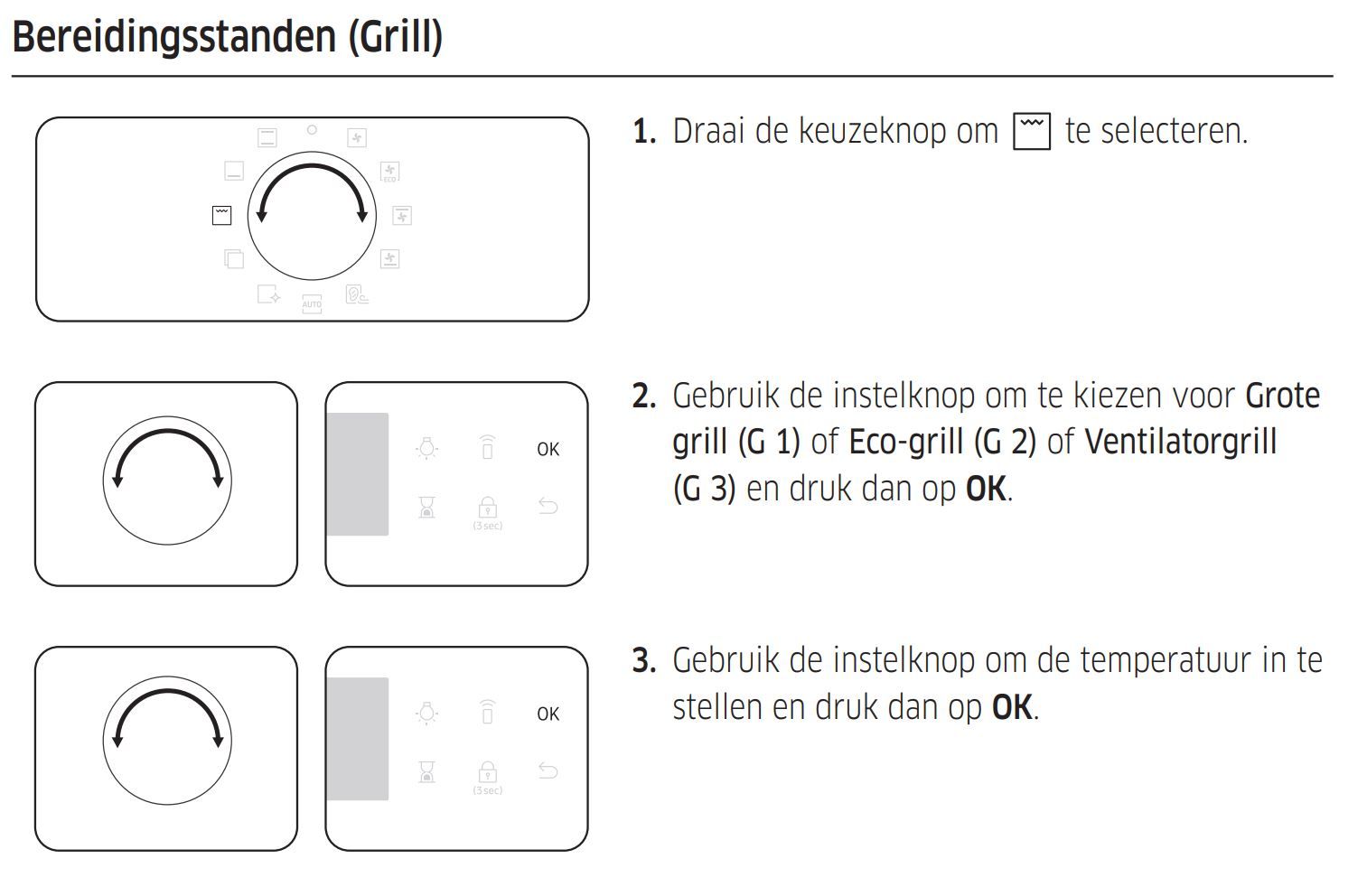 Grillfunctie oven NV7B4550 - Samsung Community
