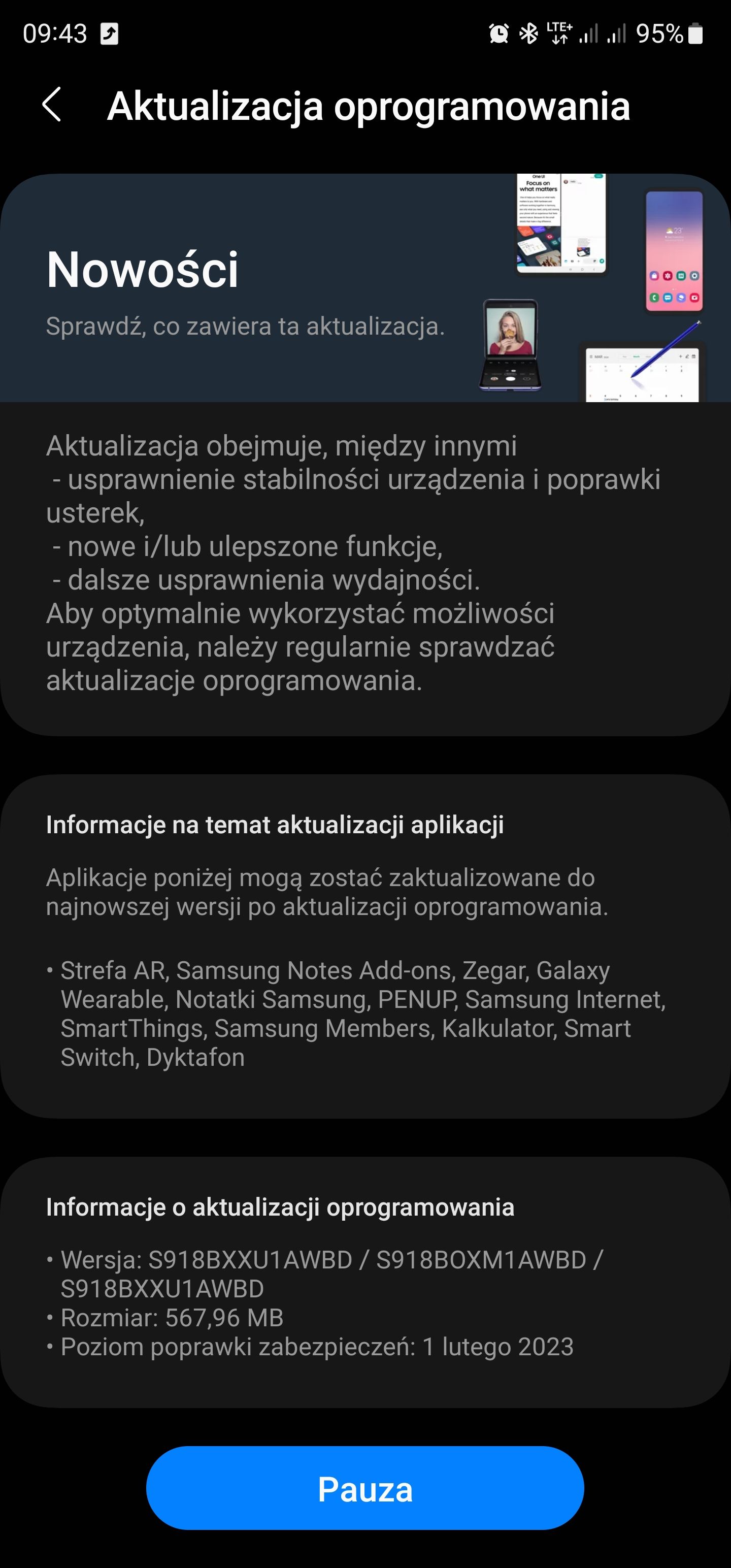 Aktualizacje oprogramowania Galaxy S23 FE | S23 | S23+ | S23 Ultra ...