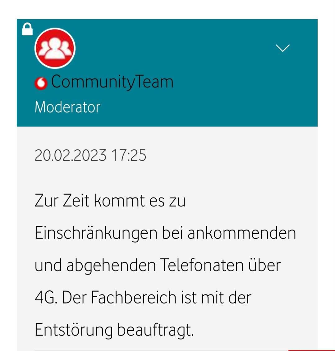 Seit Softwareupdate heute keine Anrufe mehr möglich, Anruf wird sofort ...