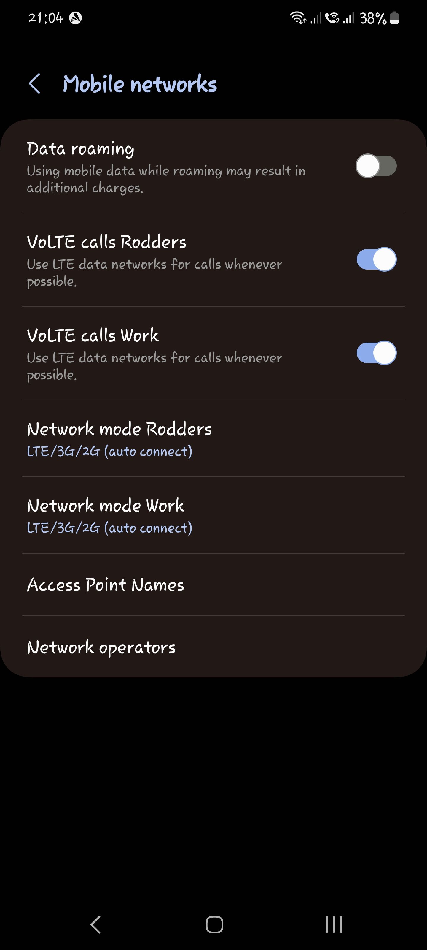VoLTE and preferred WiFi calling - S21U - Samsung Community