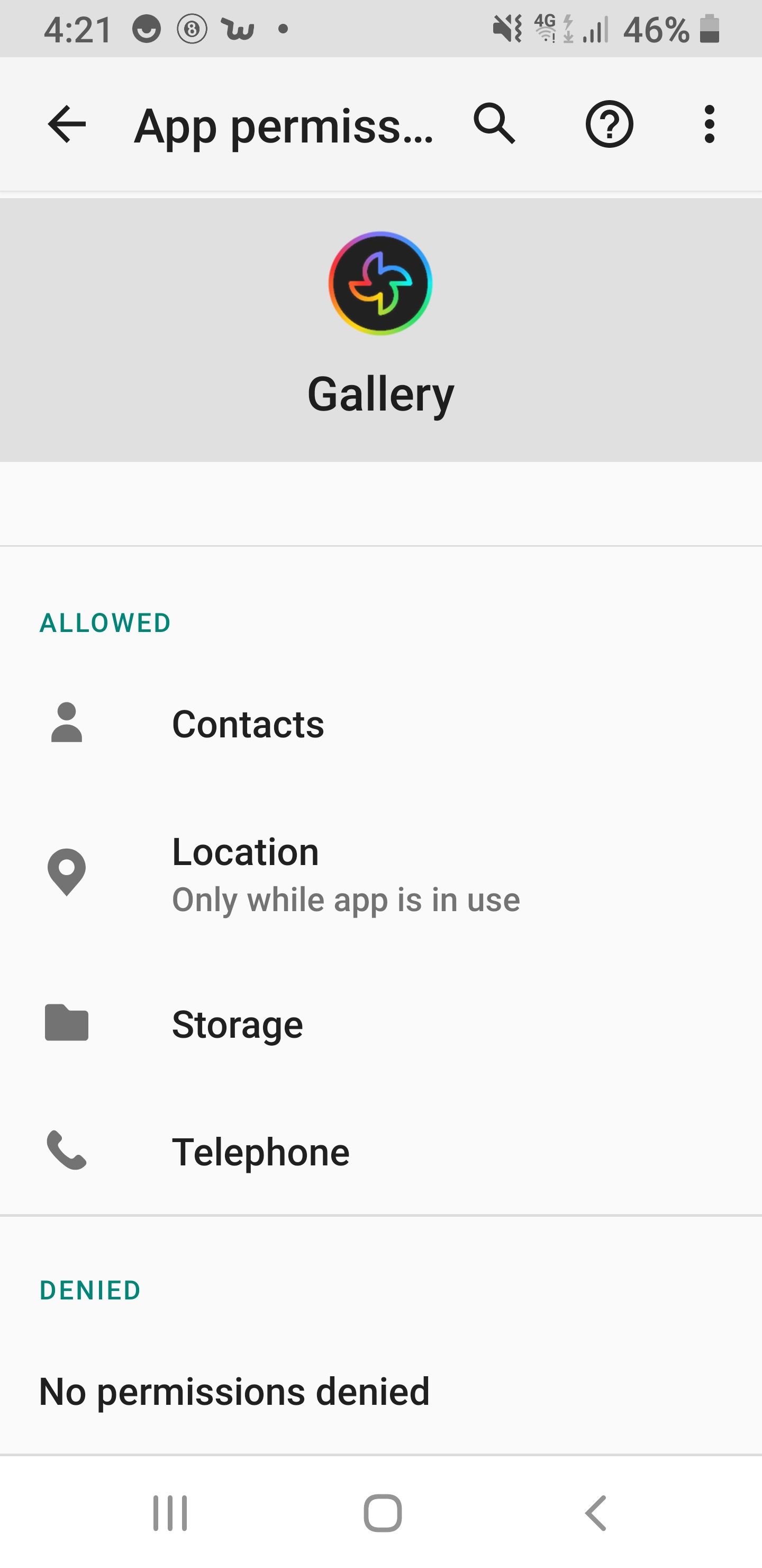Gallery permission - Samsung Community