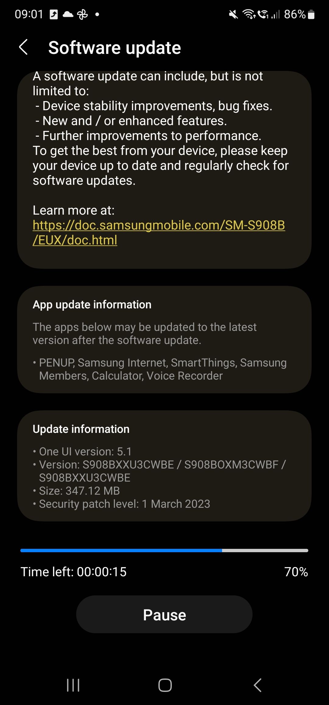 S22 ultra March security patch - Samsung Community
