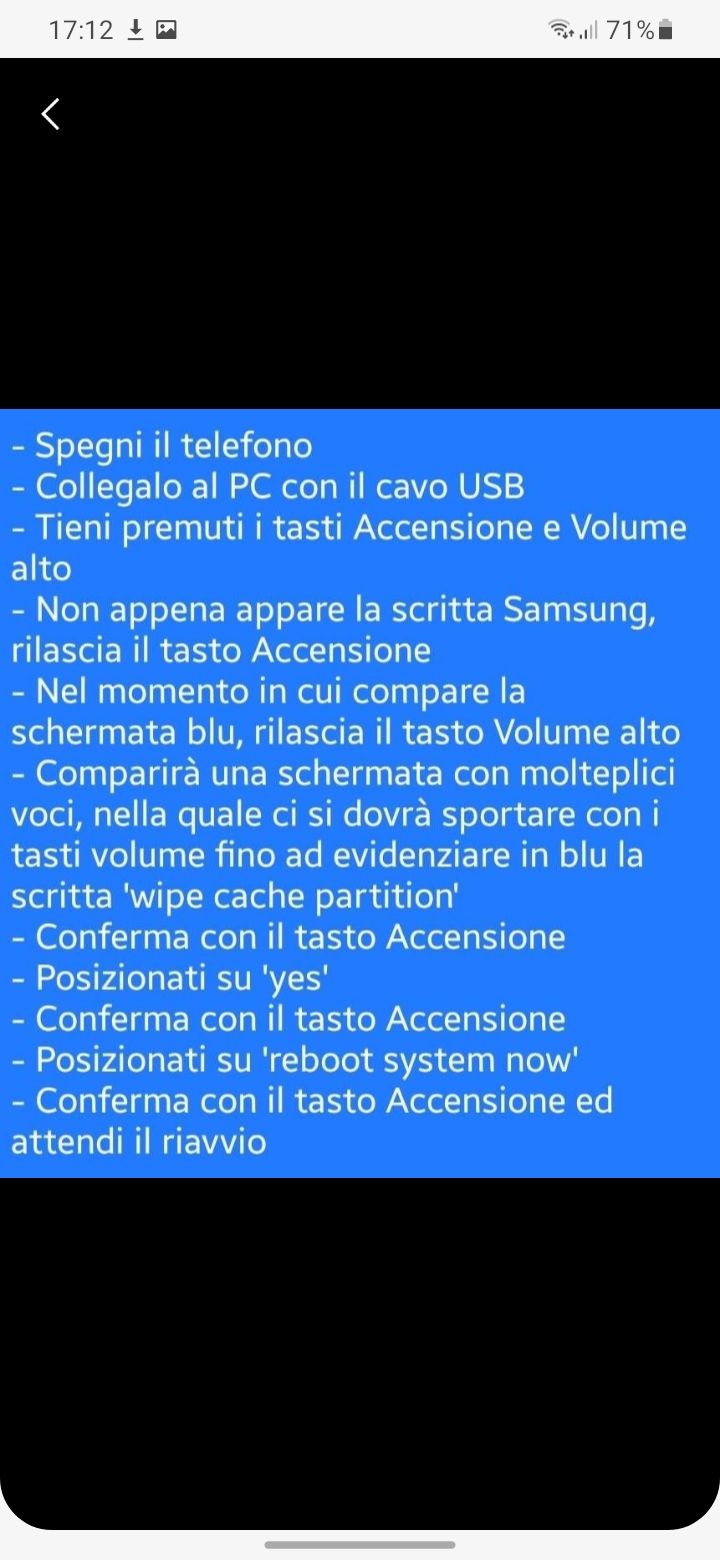Continui riavvii dopo aggiornamento android 13 - Pagina 4 - Samsung Community